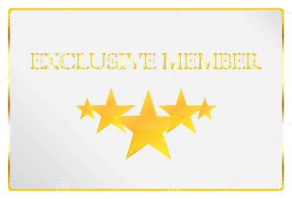 Exclusive Member Card stock vector. Illustration of elegant - 32667728
