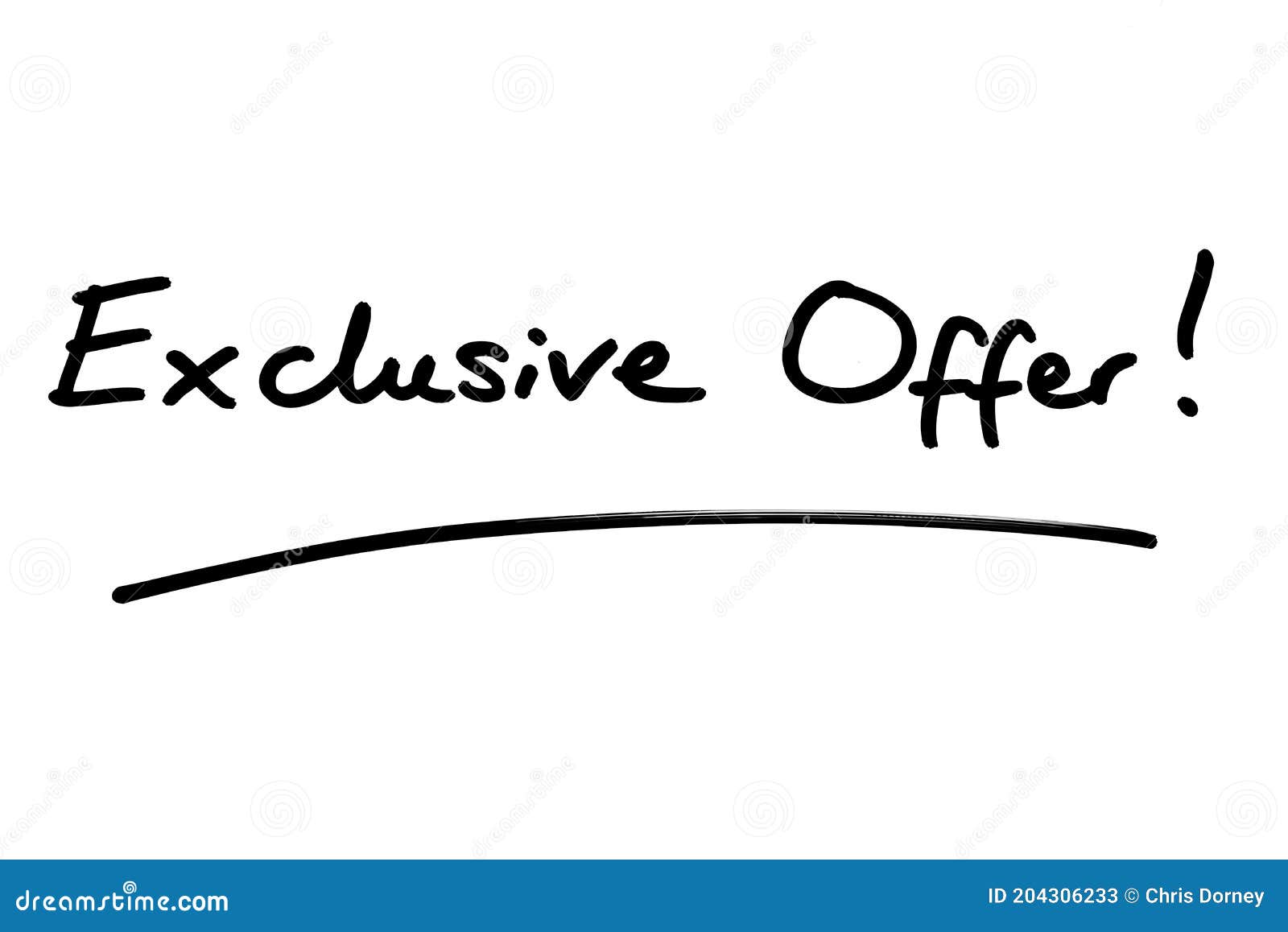 Exclusive Offer stock illustration. Illustration of advertised - 204306233