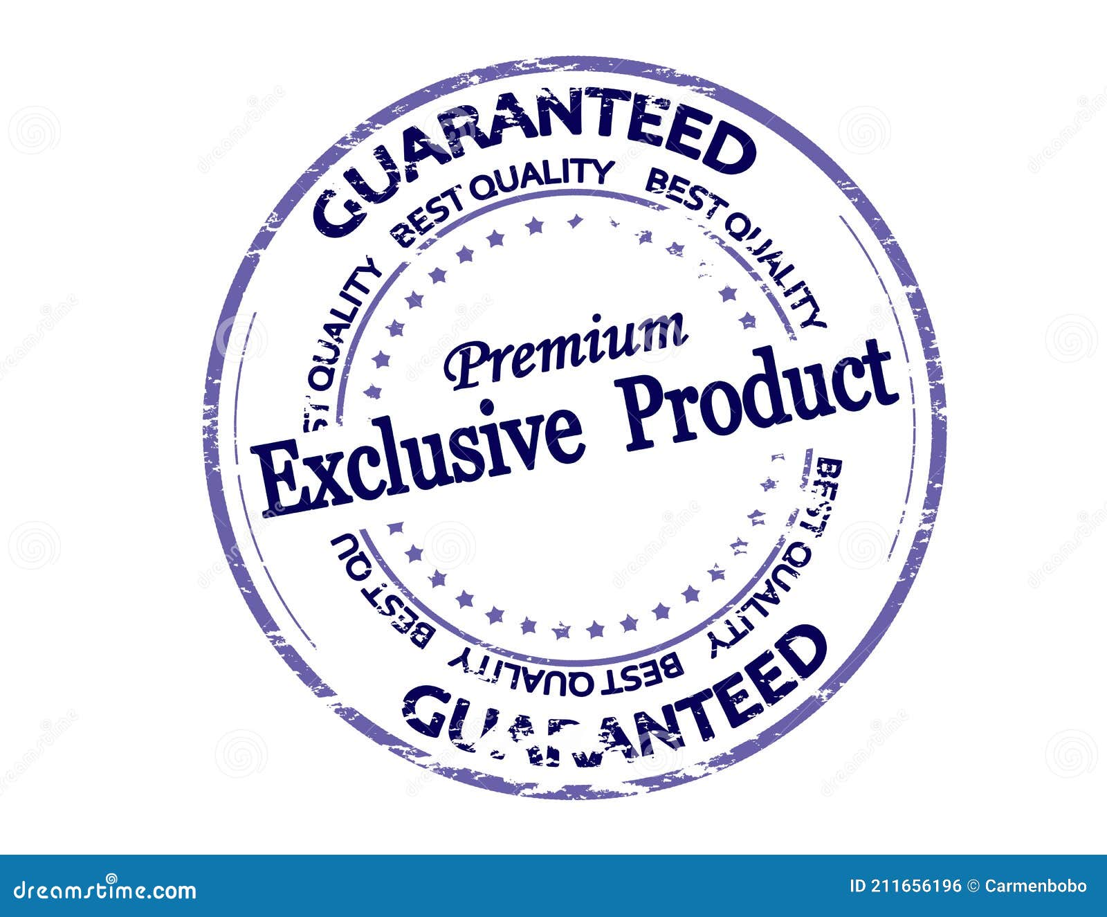 Blue Stamp with Text Exclusive Product Stock Vector - Illustration of ...