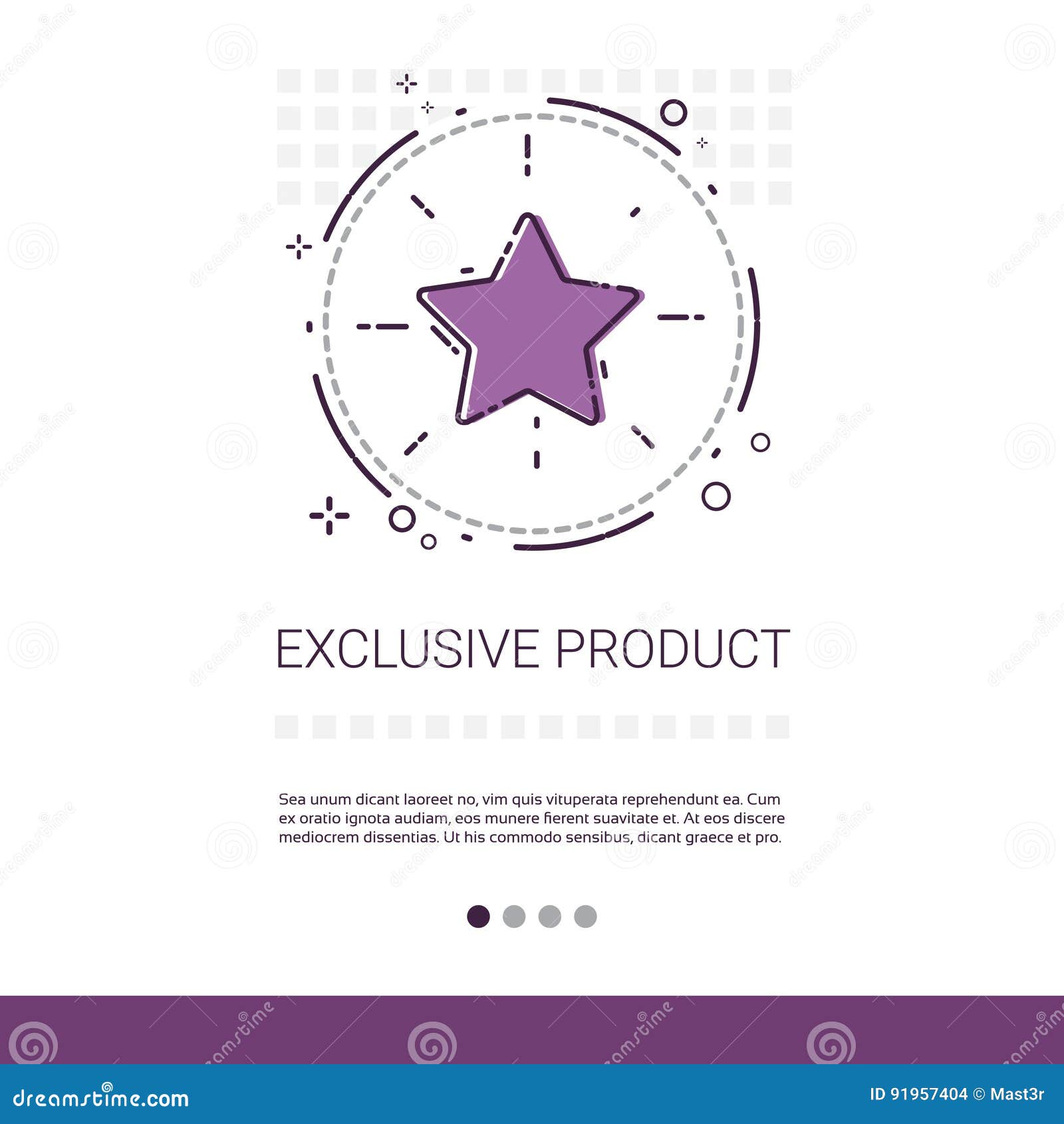 Exclusive Product Shopping Banner with Copy Space Stock Vector ...