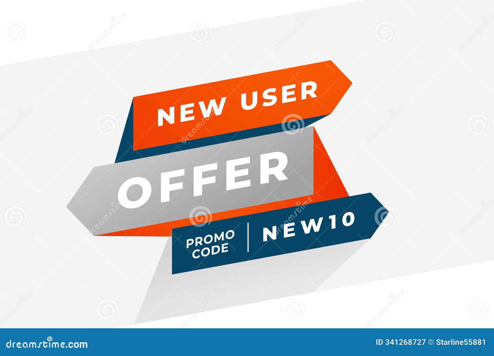 Exclusive Promo Code Template for New Web User Stock Vector ...