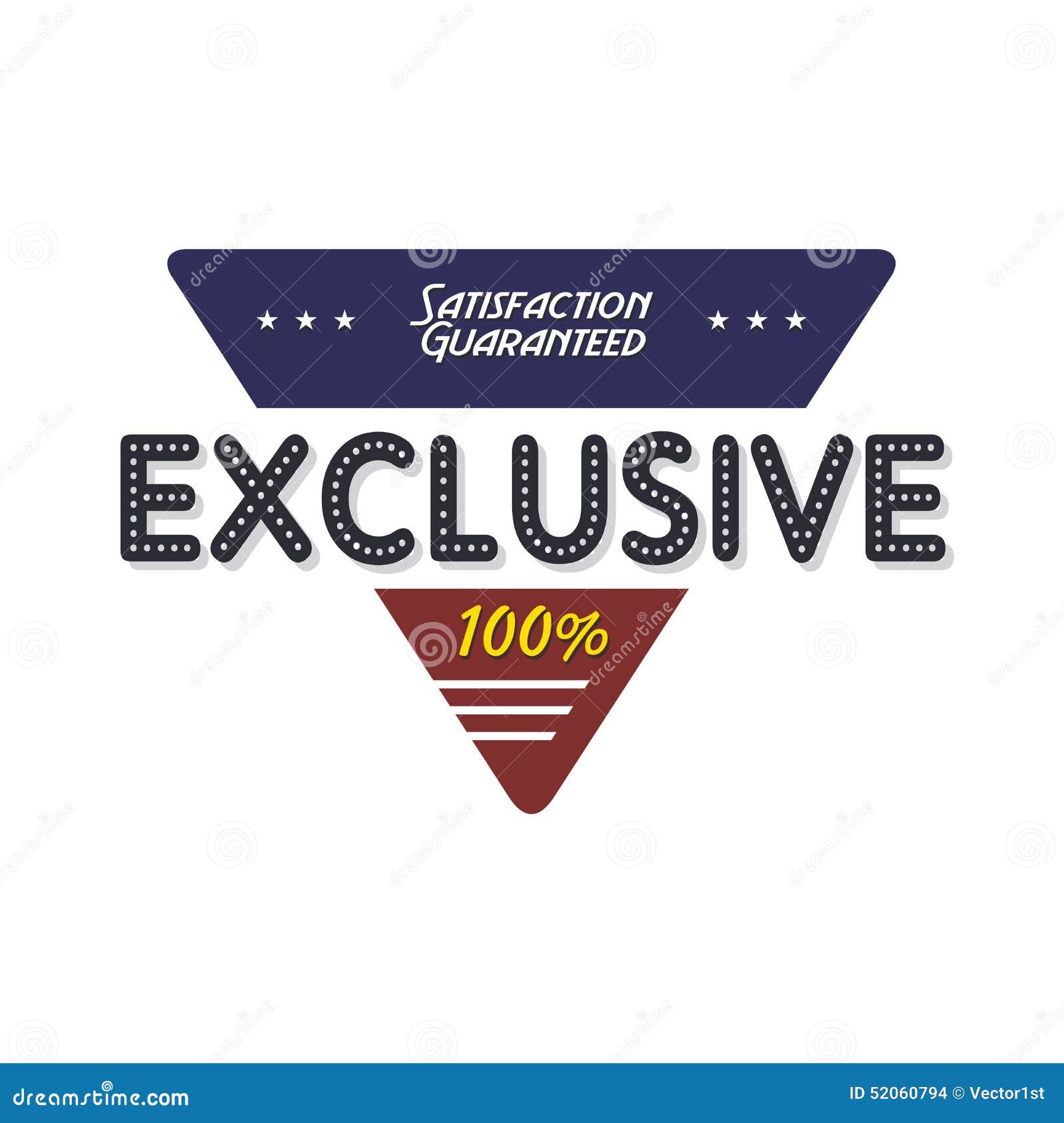 Exclusive quality badge stock vector. Illustration of icon - 52060794