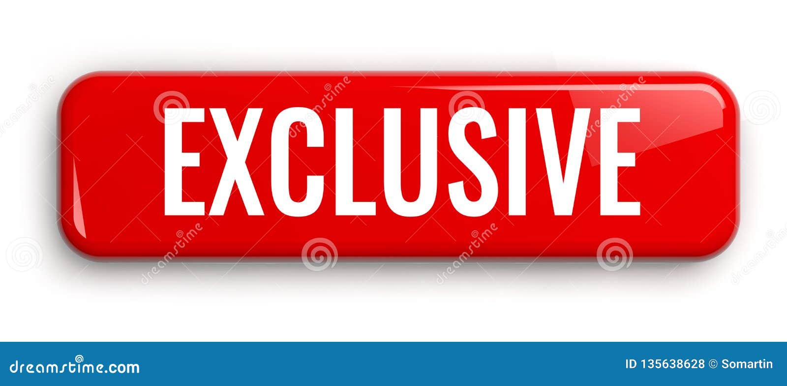 Exclusive Red Button Isolated on White Stock Illustration ...