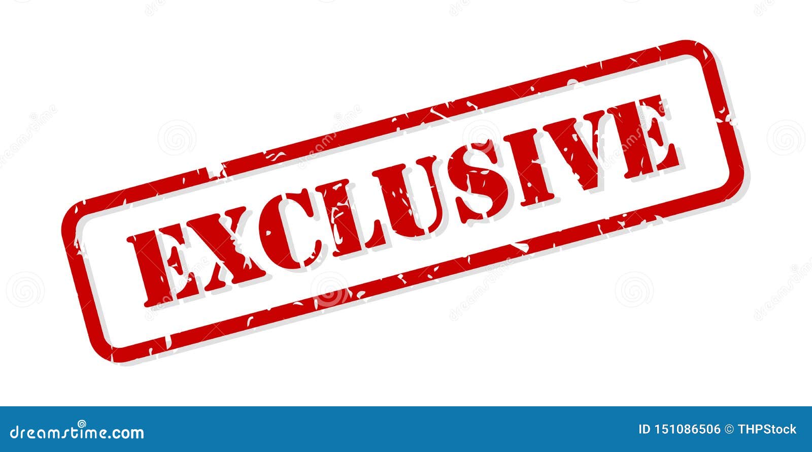 Exclusive Rubber Stamp Vector Stock Vector - Illustration of grunge ...