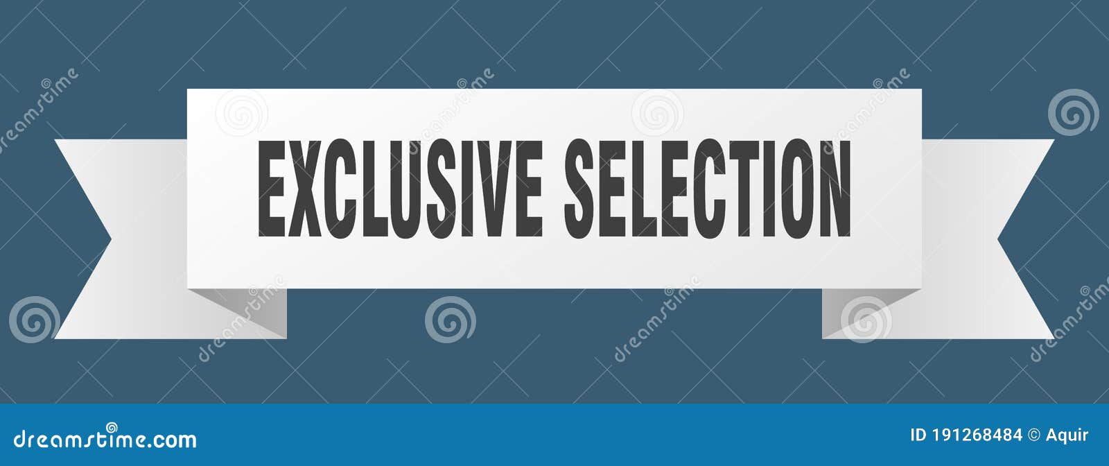 Exclusive Selection Ribbon. Stock Vector - Illustration of selection ...