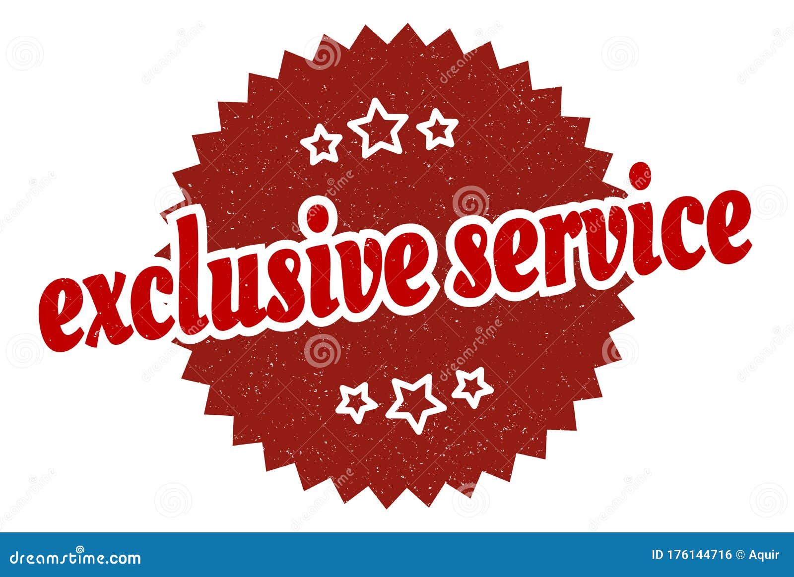 Exclusive Service Sign. Exclusive Service Vintage Retro Label Stock ...