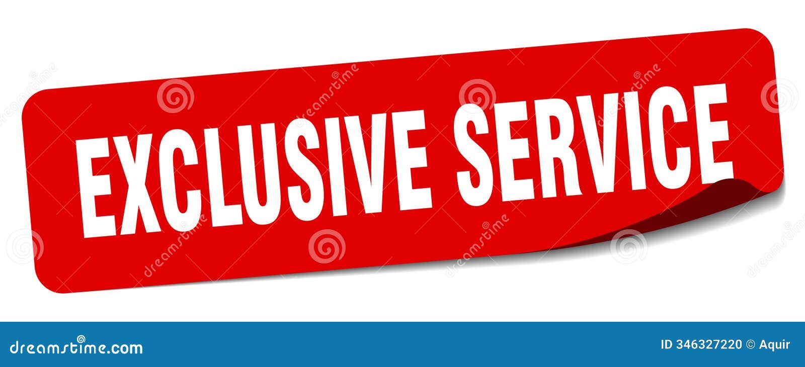 Exclusive Service Stamp. Exclusive Service Label On Transparent ...