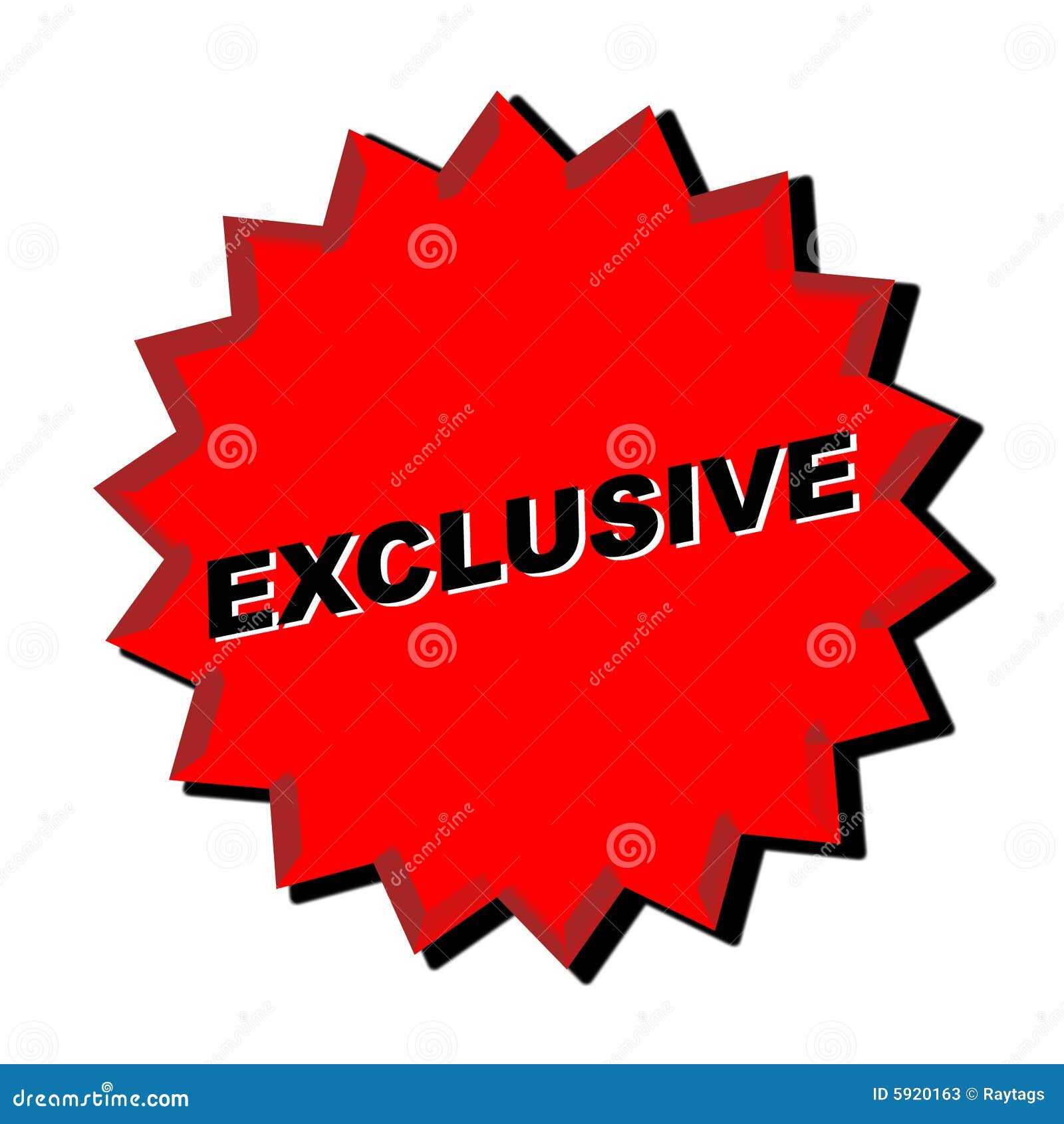 Exclusive Sign stock illustration. Illustration of exclusif - 5920163