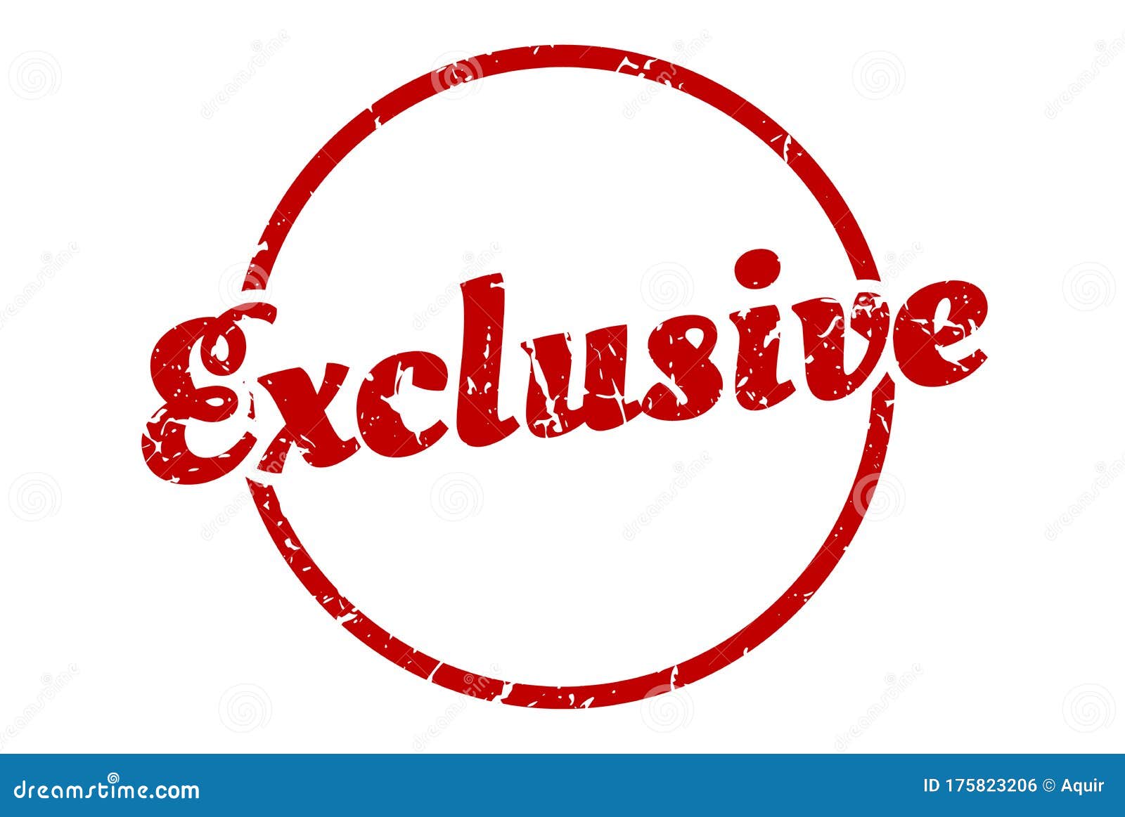 Exclusive Sign. Exclusive Round Vintage Stamp Stock Vector ...