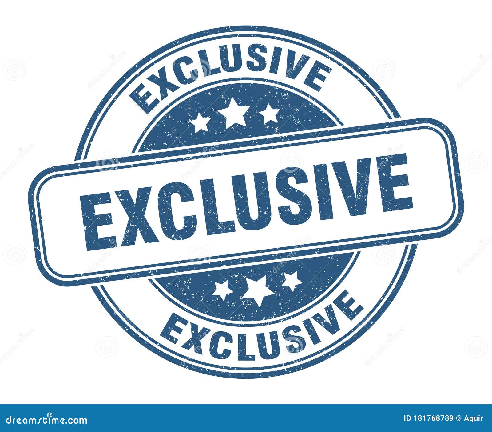 Exclusive Stamp. Exclusive Round Grunge Sign Stock Vector ...