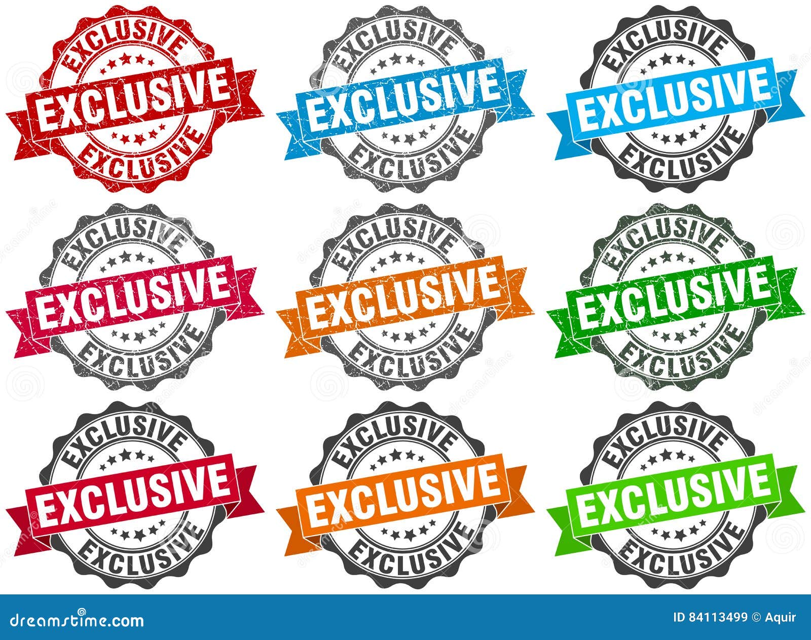 Exclusive Stamp. Sign. Seal Stock Vector - Illustration of sign ...