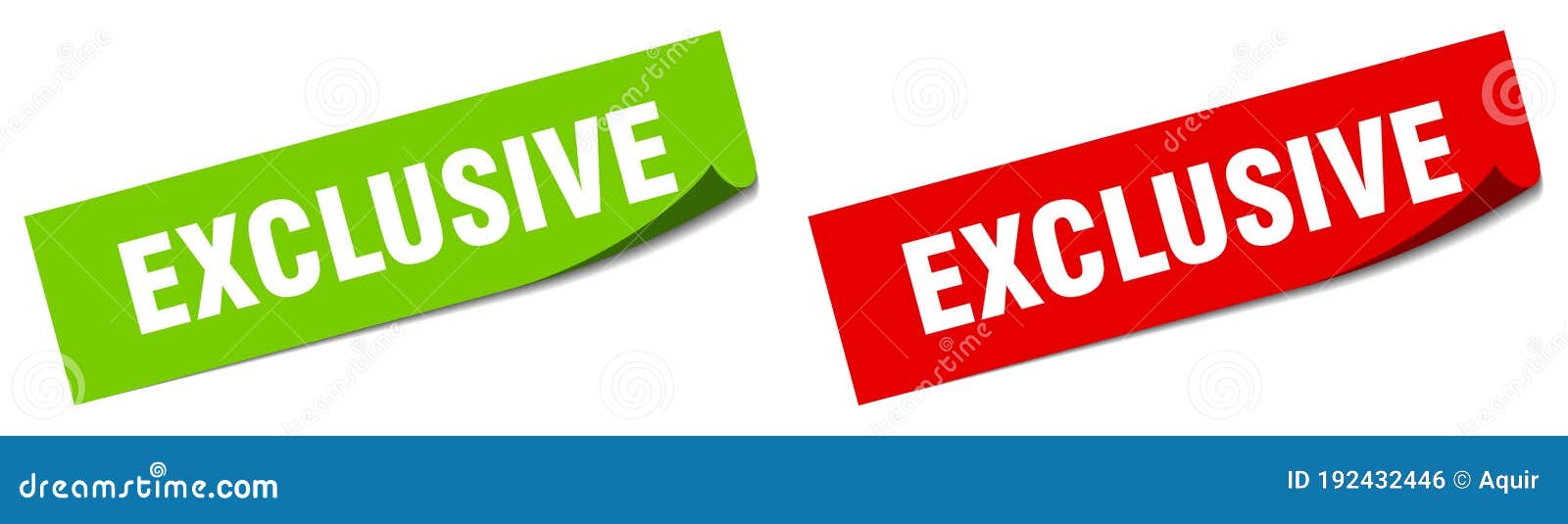 Exclusive Sticker. Exclusive Sign Set Stock Vector - Illustration of ...