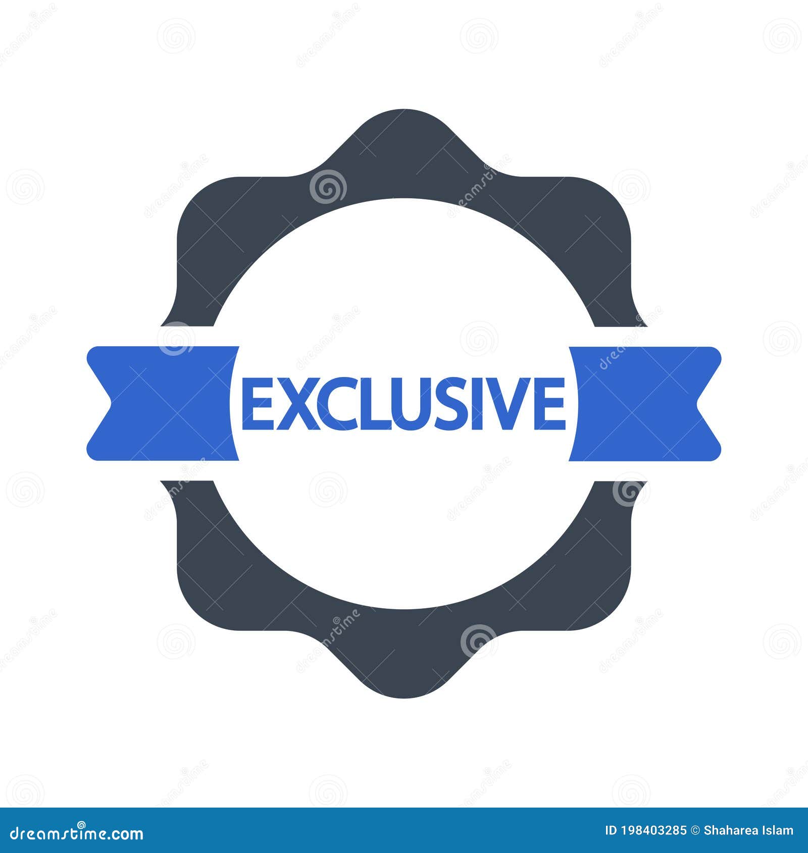 Exclusive tag, label icon stock vector. Illustration of sticker - 198403285