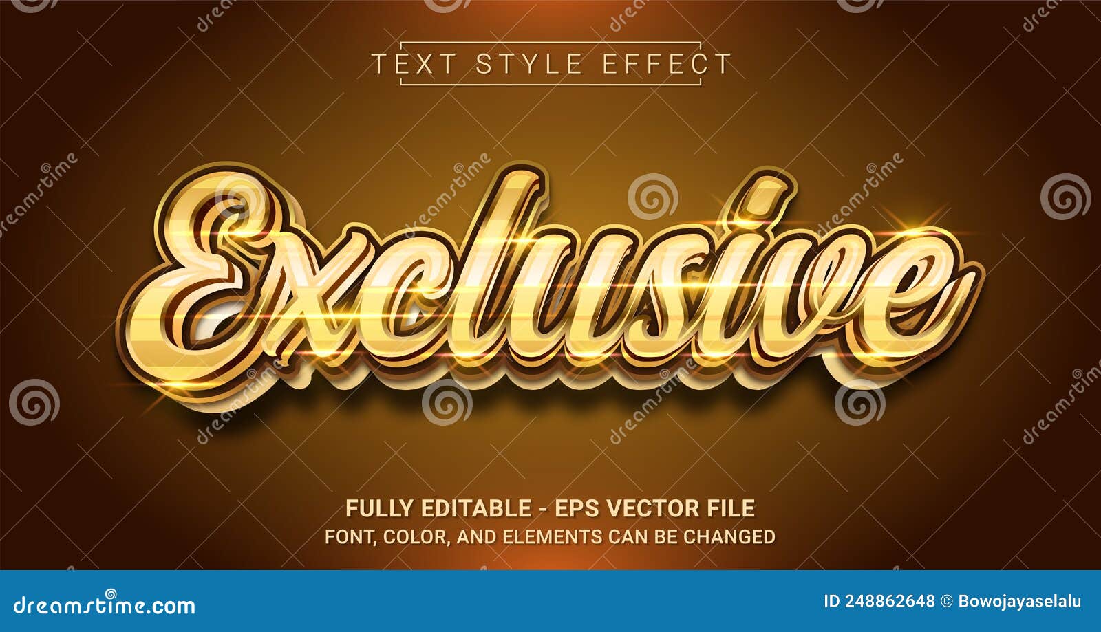 Exclusive Text Style Effect. Editable Graphic Text Template Stock ...