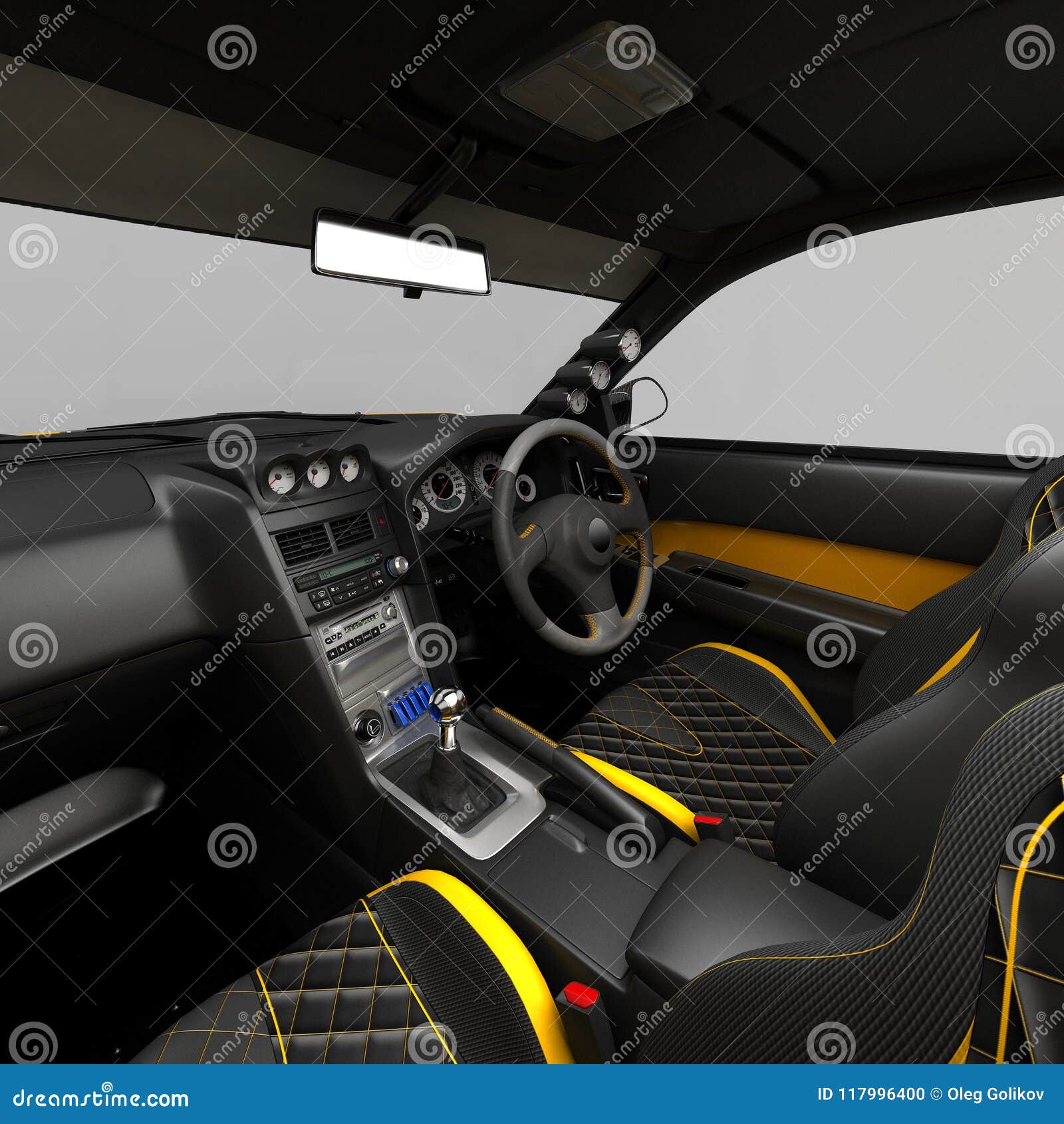 Exclusive Tuning Project for the Interior of a Sports Car. Interior ...