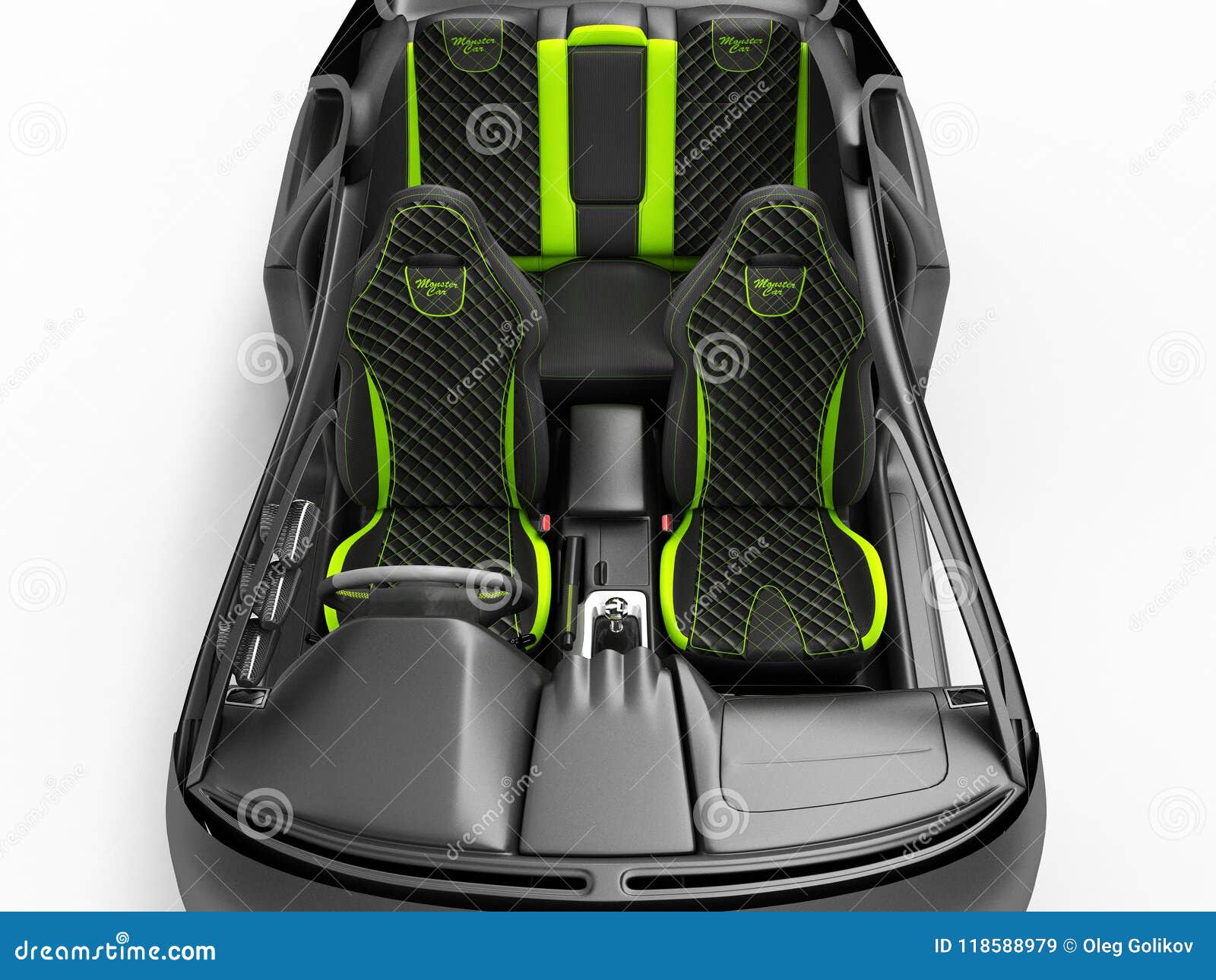 Exclusive Tuning Project for the Interior of a Sports Car. Interior ...