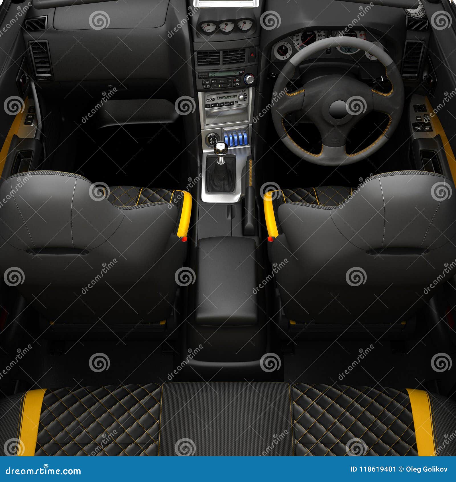 Exclusive Tuning Project For The Interior Of A Sports Car. Interior ...