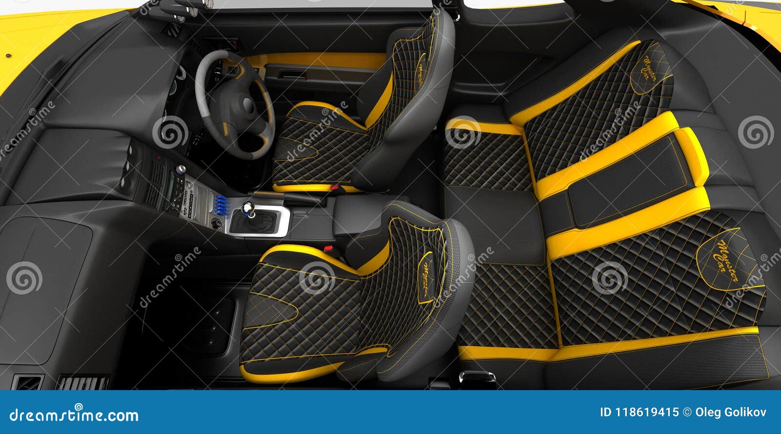 Exclusive Tuning Project for the Interior of a Sports Car. Interior ...