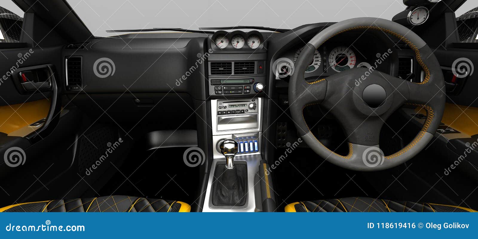 Exclusive Tuning Project for the Interior of a Sports Car. Interior ...