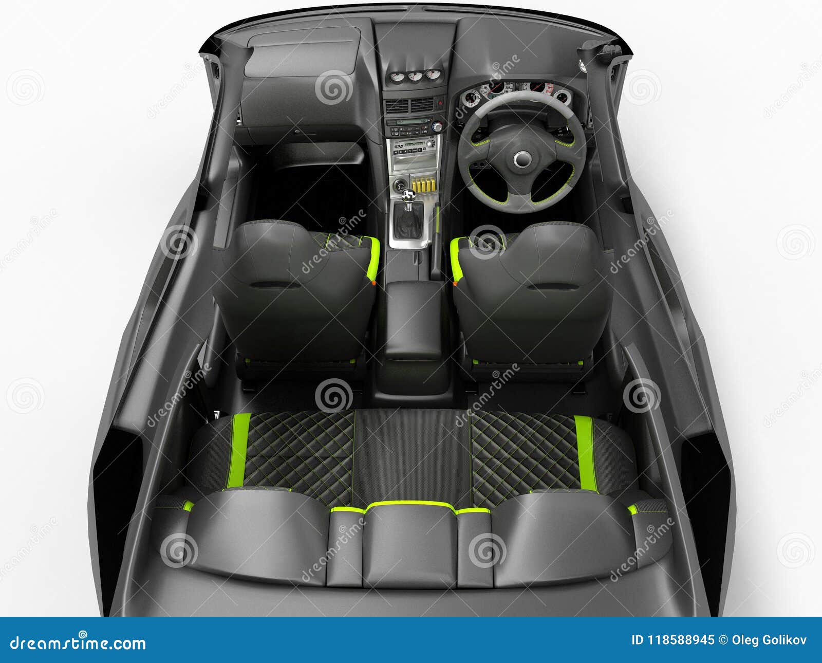 Exclusive Tuning Project for the Interior of a Sports Car. Interior ...