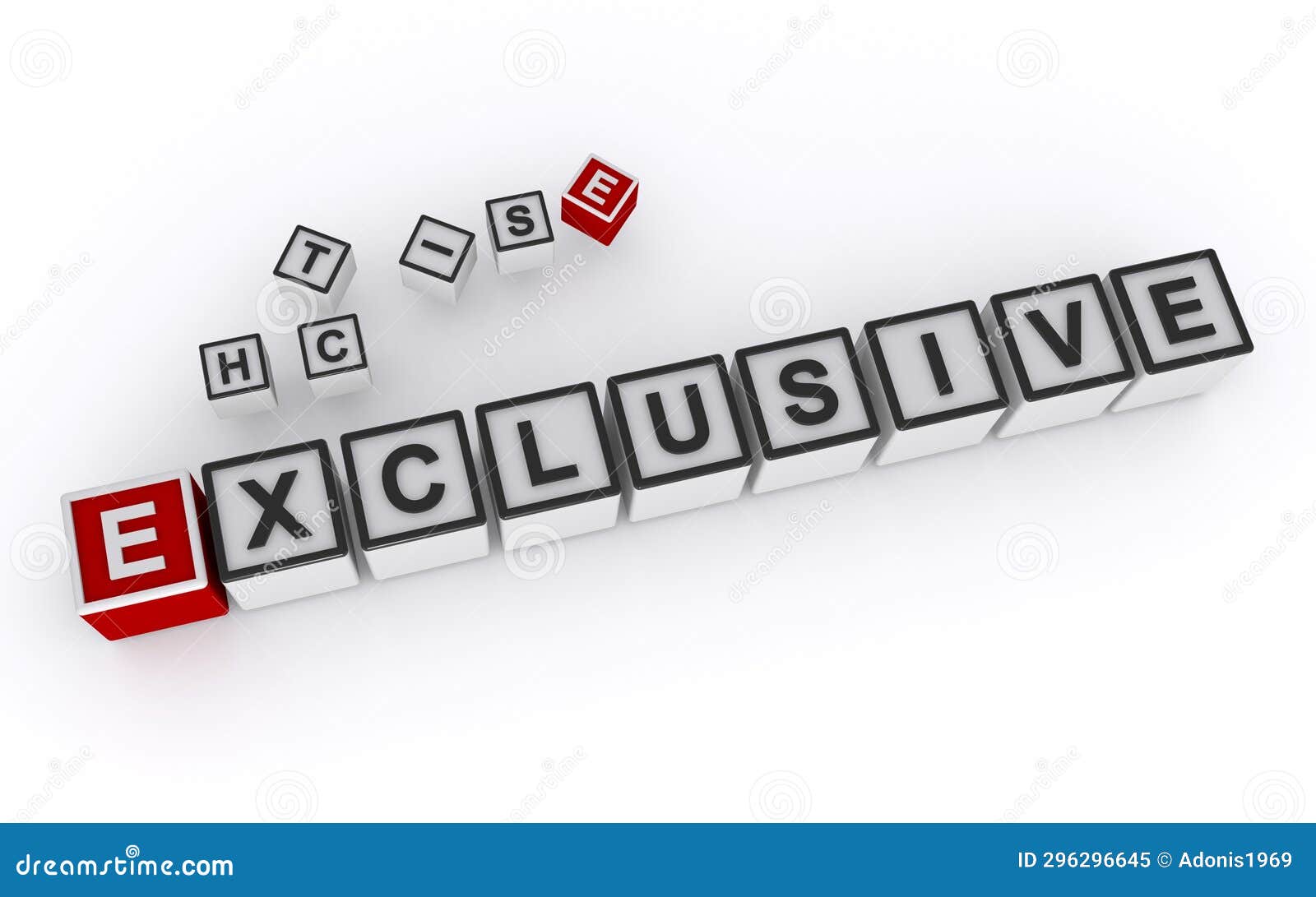 Exclusive Word Cloud Shows Limited Unique And Rare Products Stock Photo ...