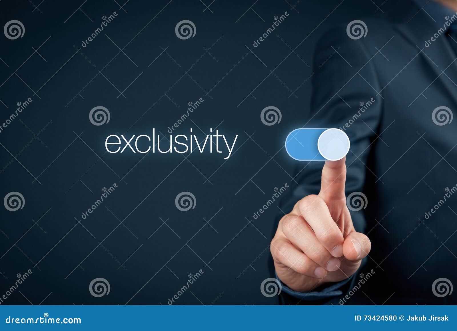Exclusivity stock photo. Image of male, manage, offer - 73424580