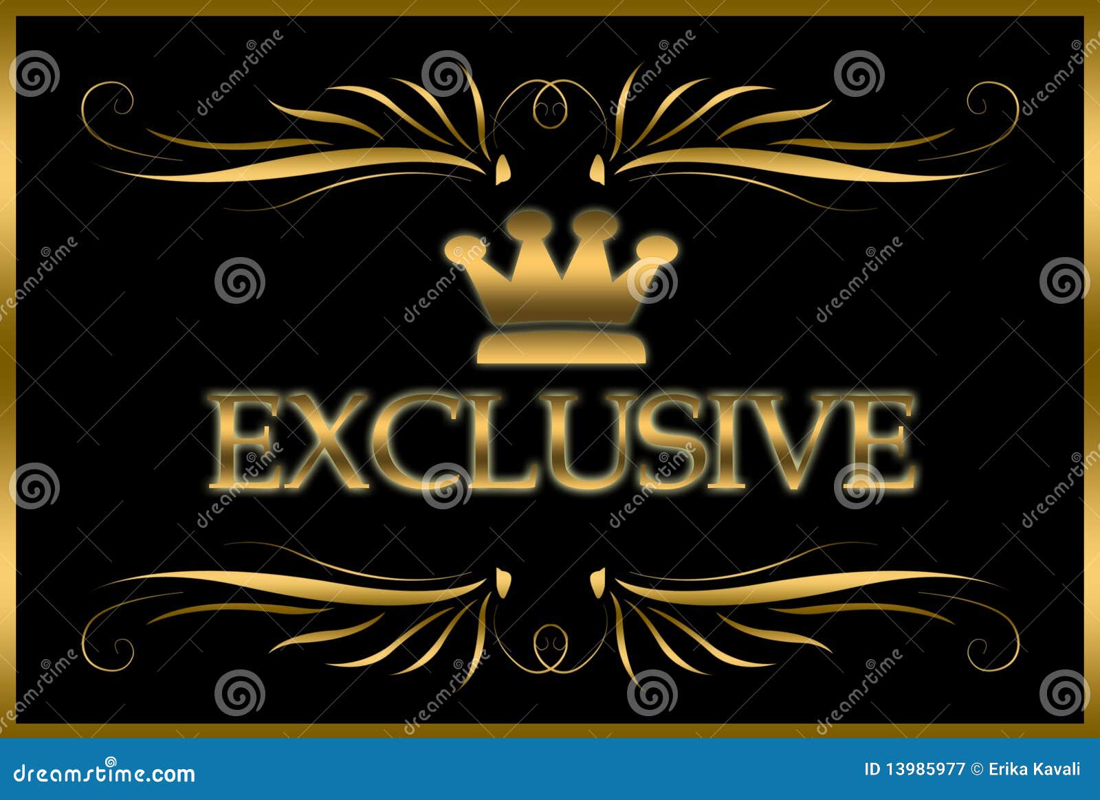 Exclusivo ilustração stock. Ilustração de super, exclusivo - 13985977