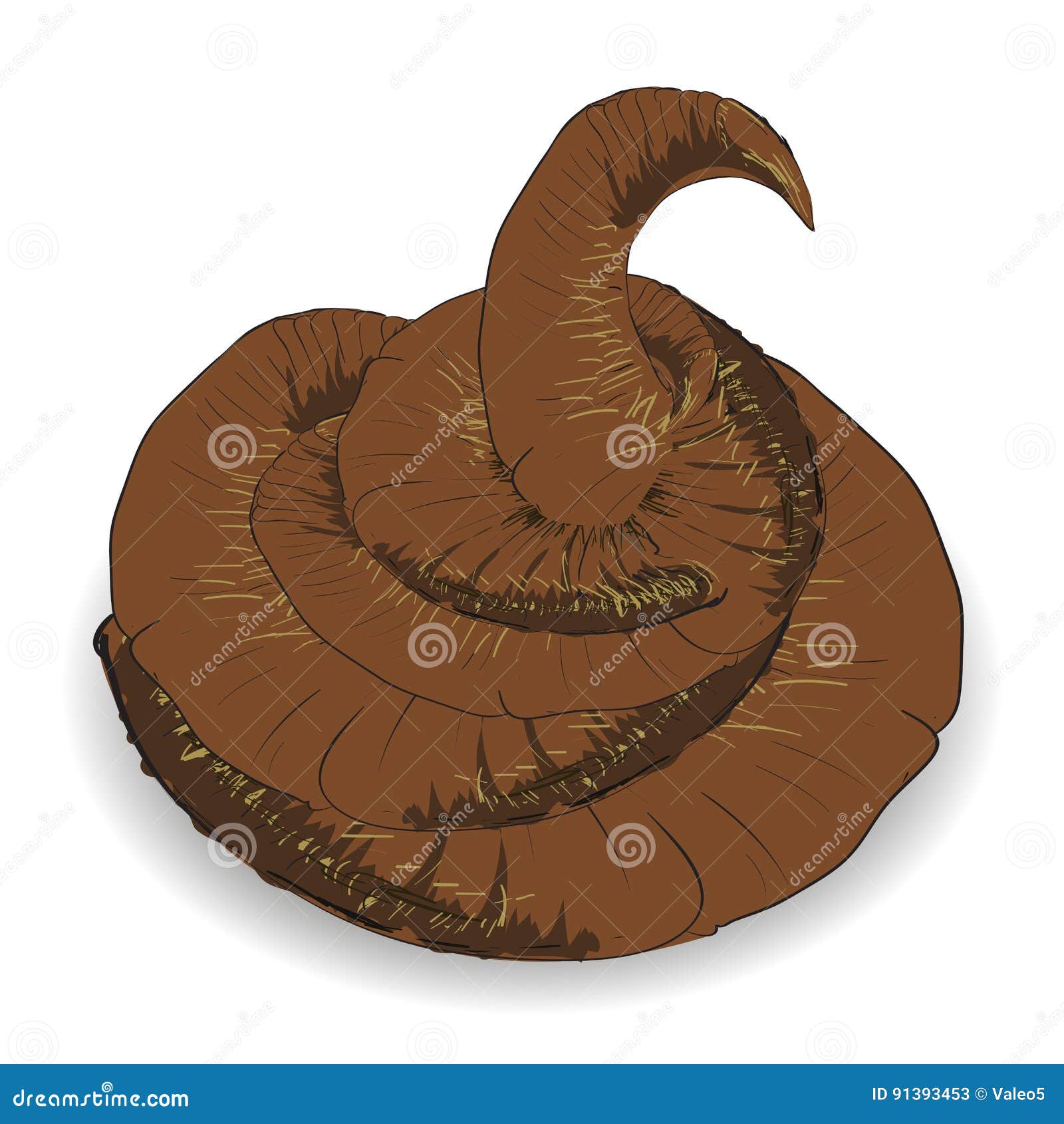 Excrement Icon Isolated stock vector. Illustration of excrement - 91393453