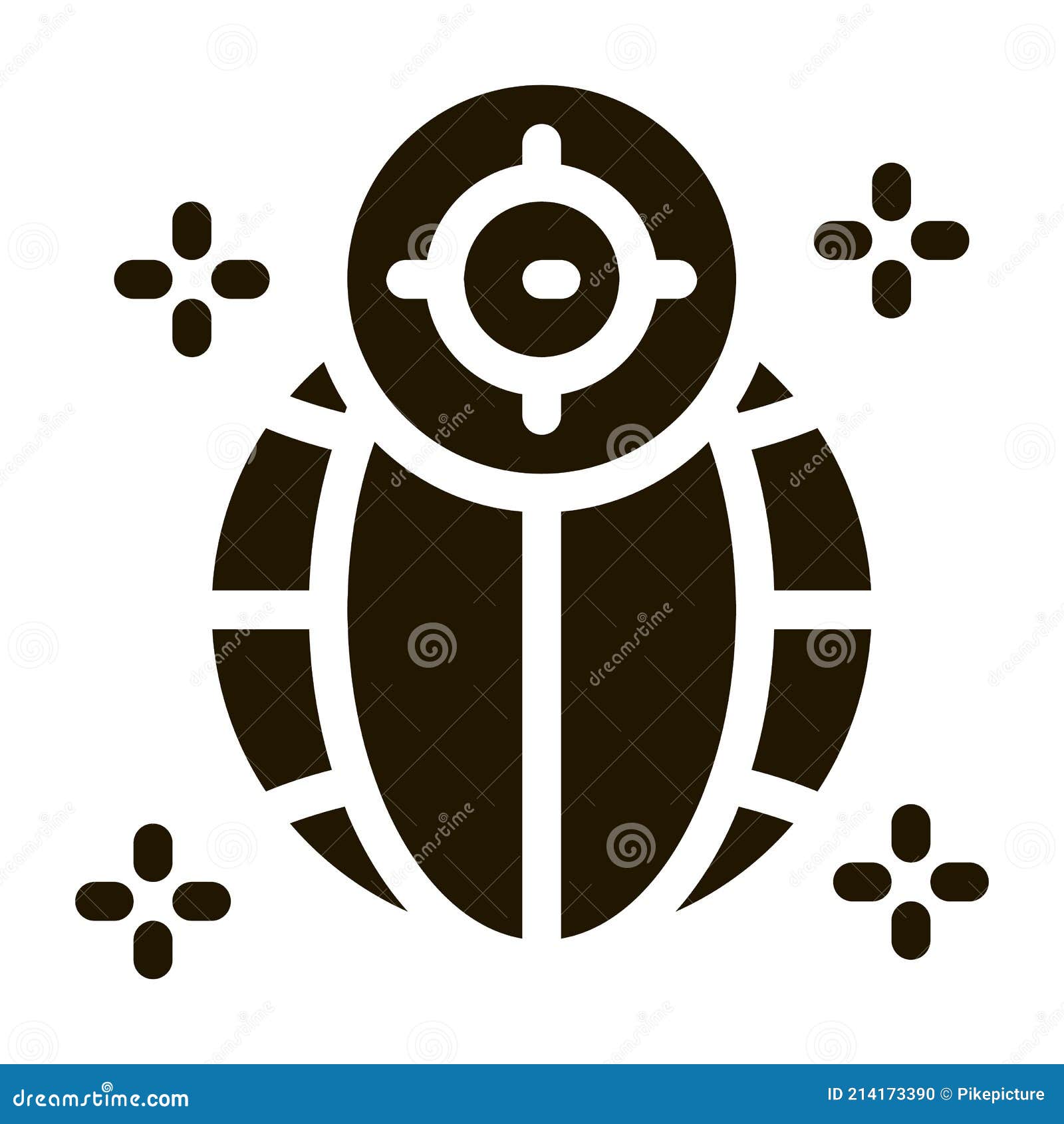 Excursion Destination Icon Vector Glyph Illustration Stock Vector ...