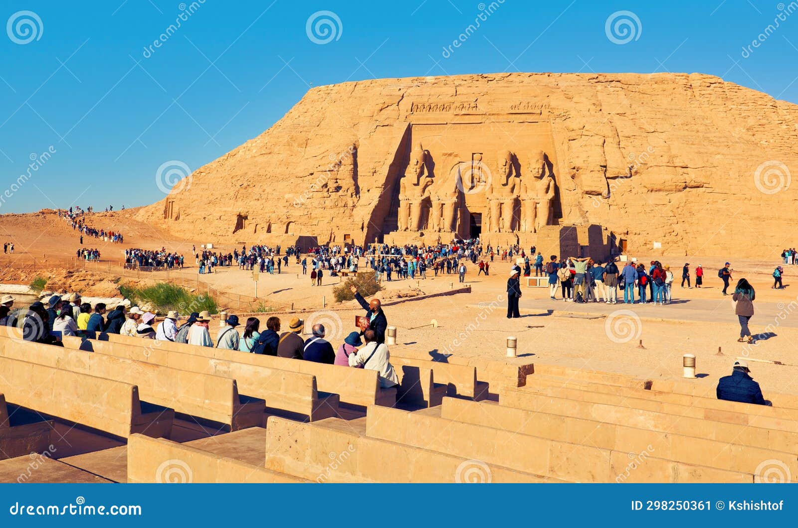 Tourists At Abu Simbel Rock-cut Temple In The Village Of Abu Simbel ... Tourists At Abu Simbel Rock-cut Temple In The Village Of Abu Simbel ...