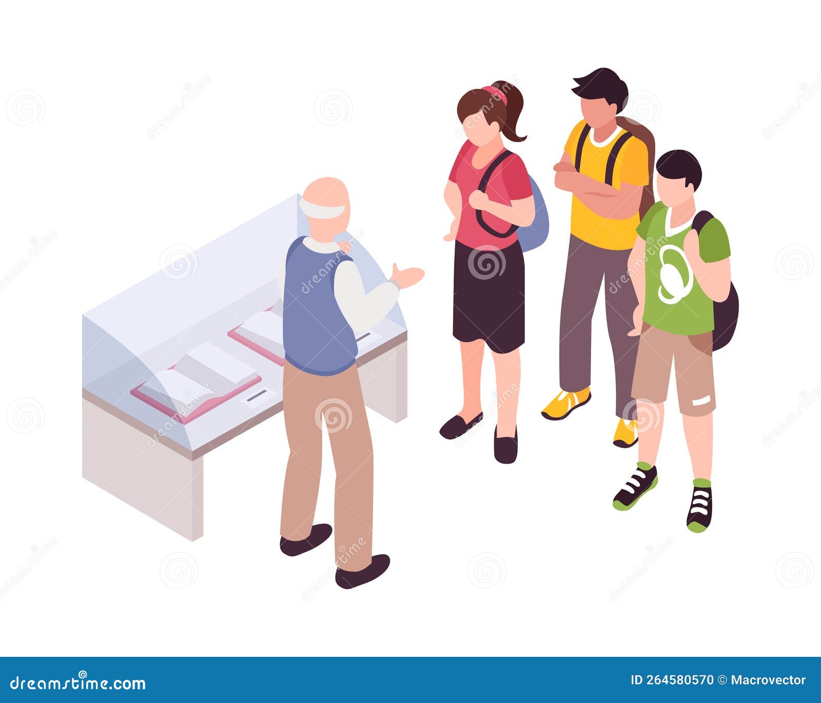 Excursion Guide Manuscripts Composition Stock Vector - Illustration of ...