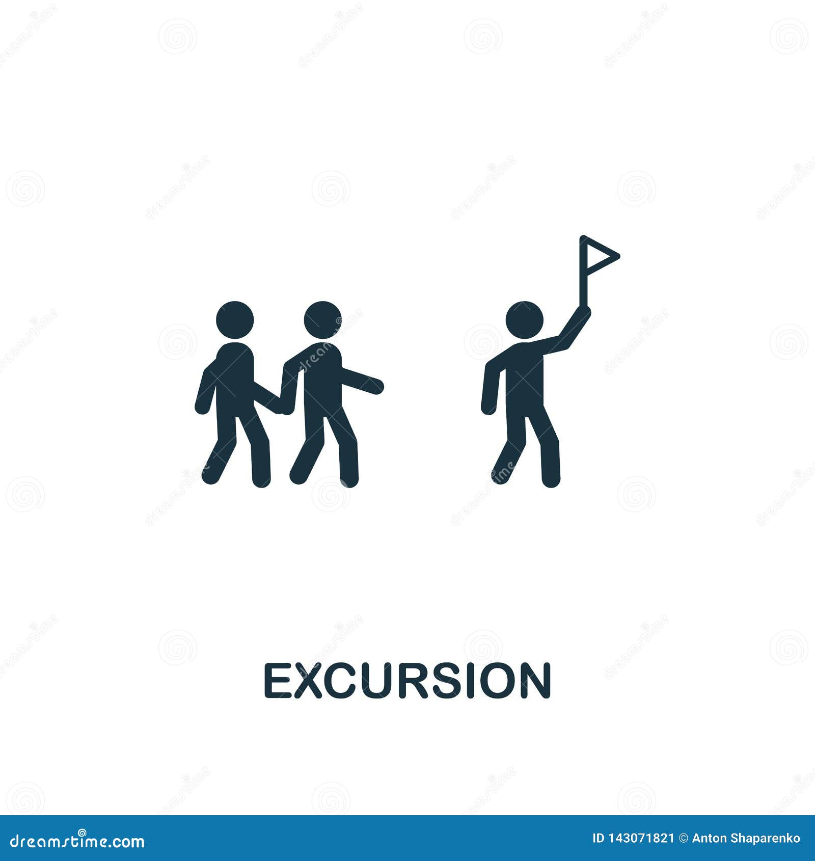 Excursion Icon. Creative Element Design from Tourism Icons Collection ...