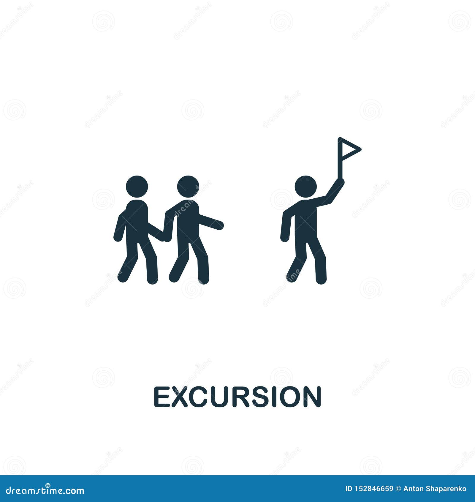 Excursion Icon. Creative Element Design from Tourism Icons Collection ...