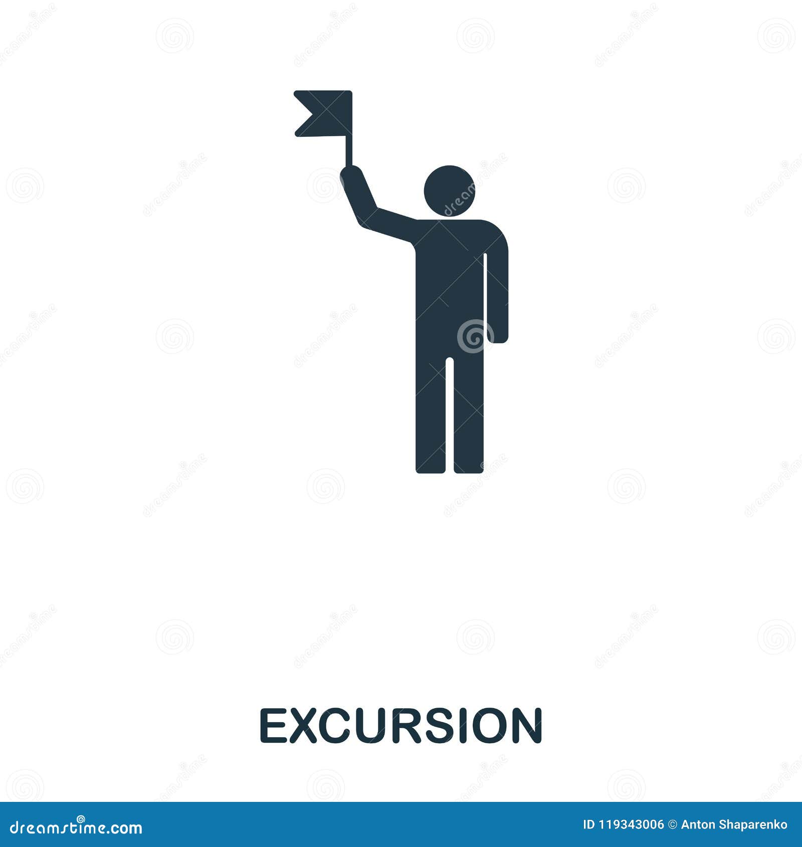 Excursion Icon. Mobile App, Printing, Web Site Icon. Simple Element ...
