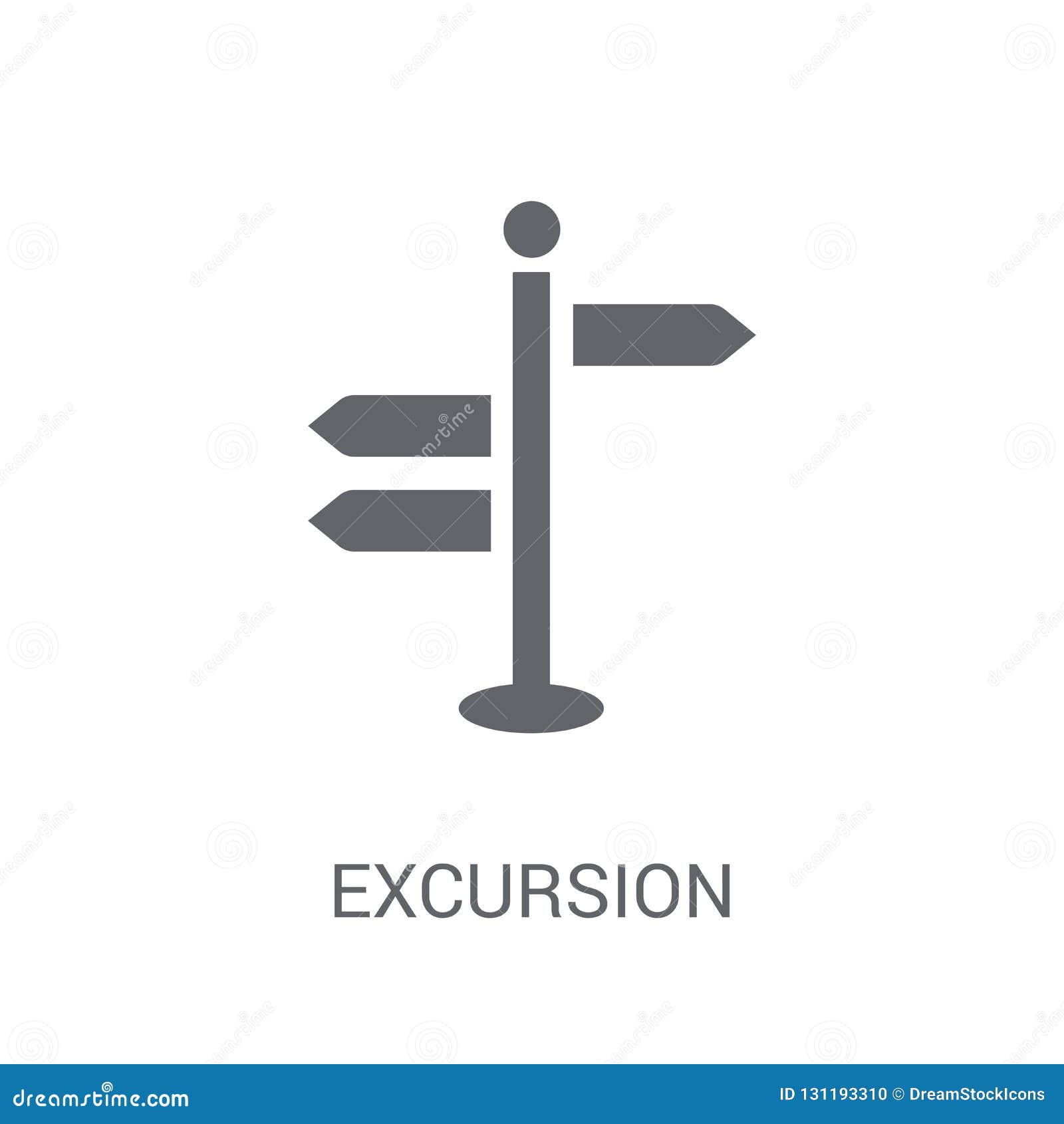Excursion Icon. Trendy Excursion Logo Concept on White Background from ...