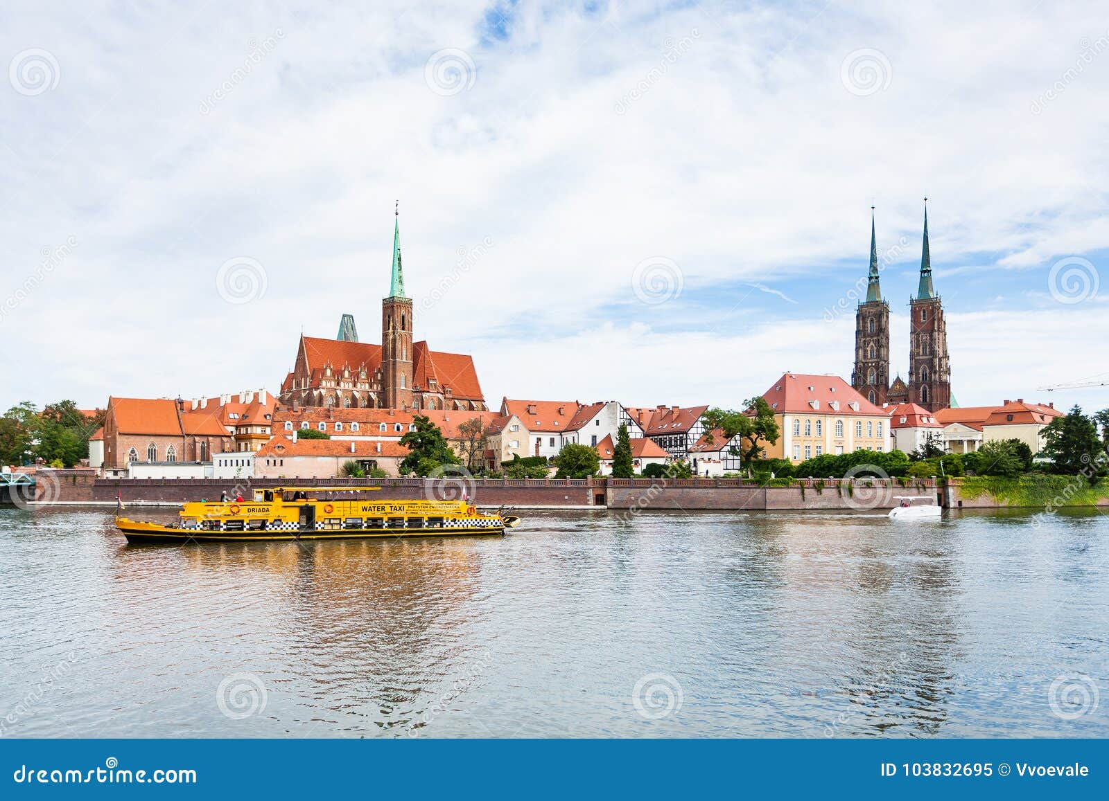 Excursion Ship in Oder River in Wroclaw City Editorial Image - Image of ...