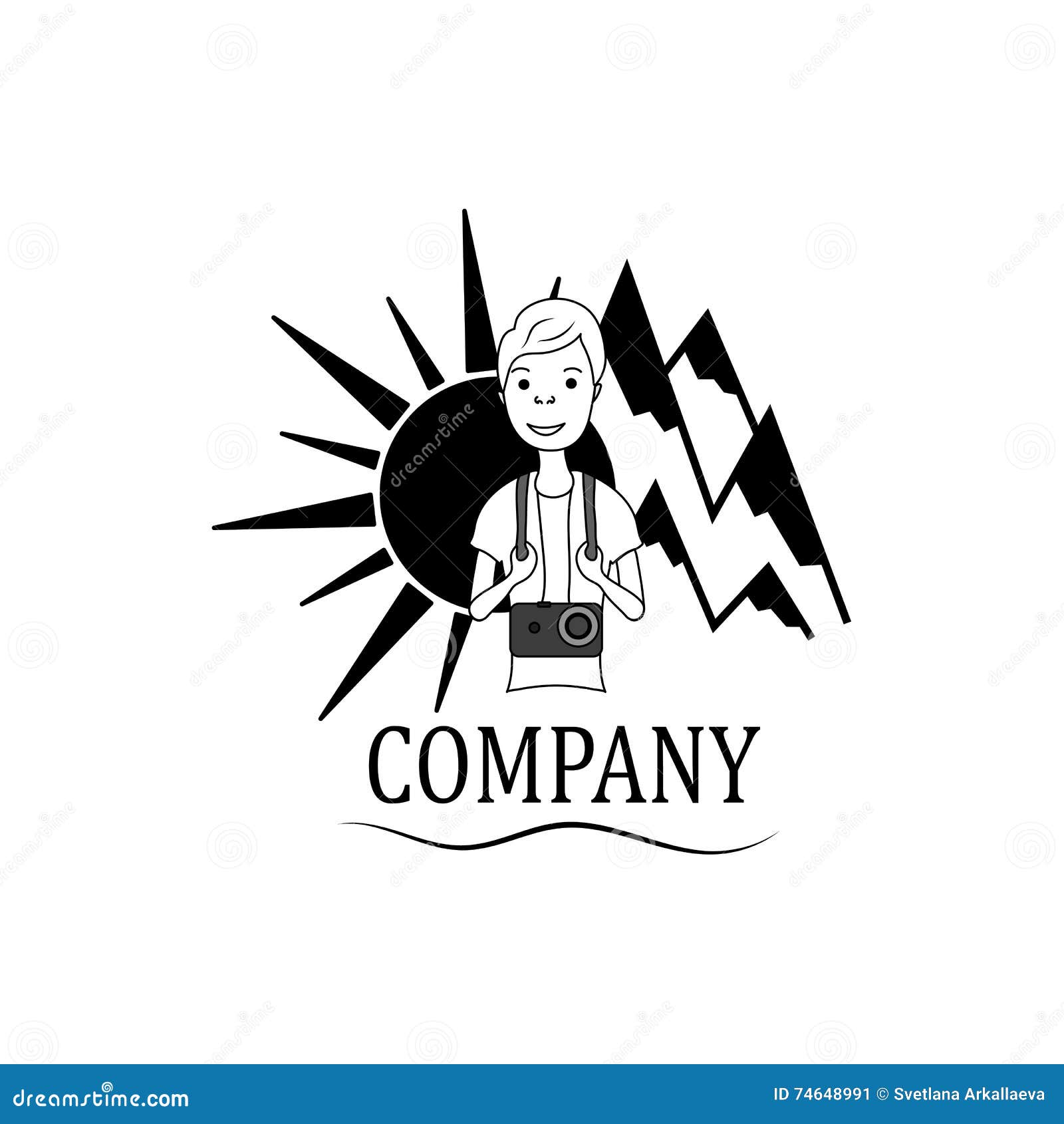 Excursion, Summer, Sea, Excursions Logo in EPS 10 Stock Illustration ...