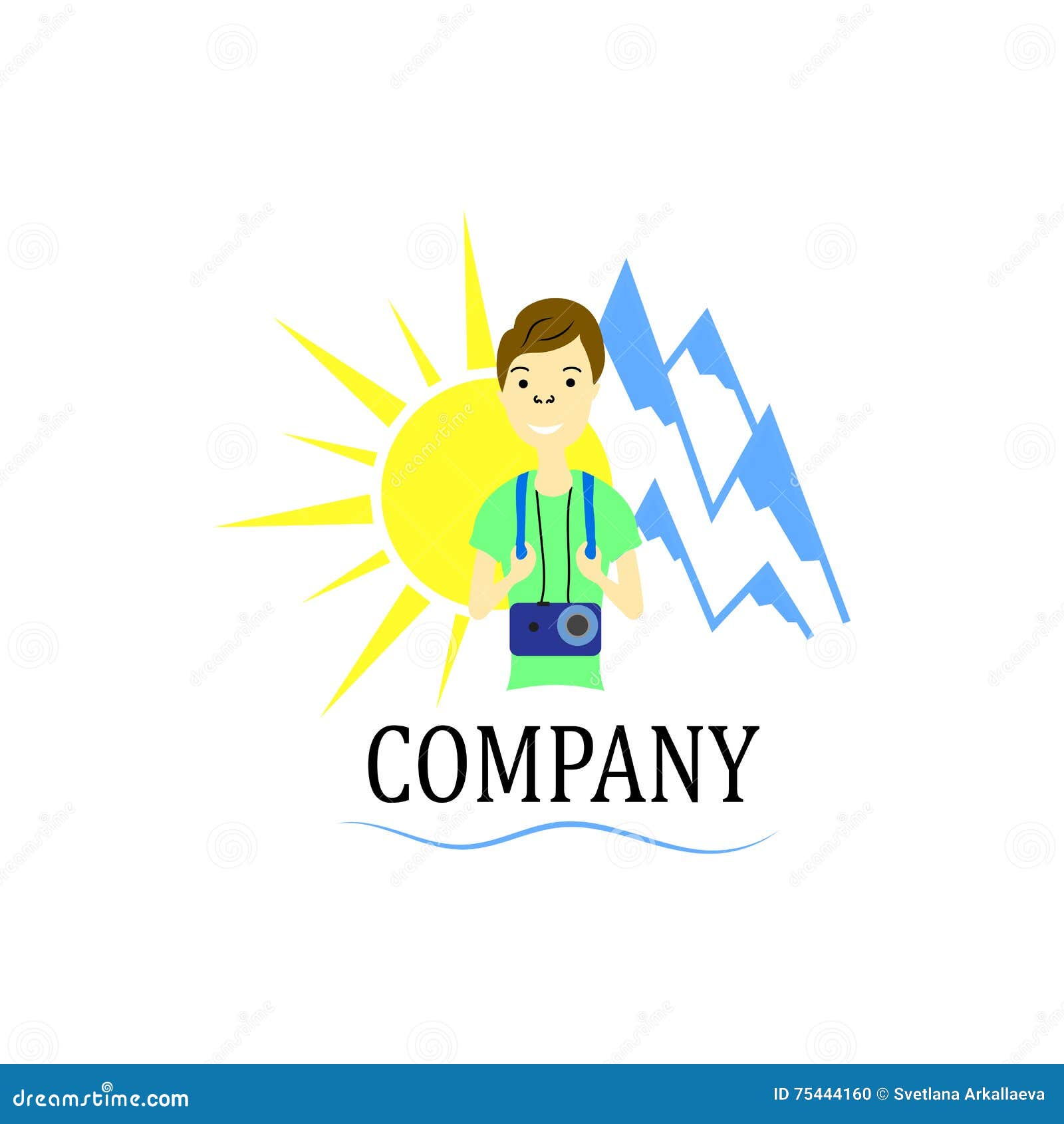 Excursion, Summer, Sea, Excursions Logo in EPS 10 Stock Illustration ...