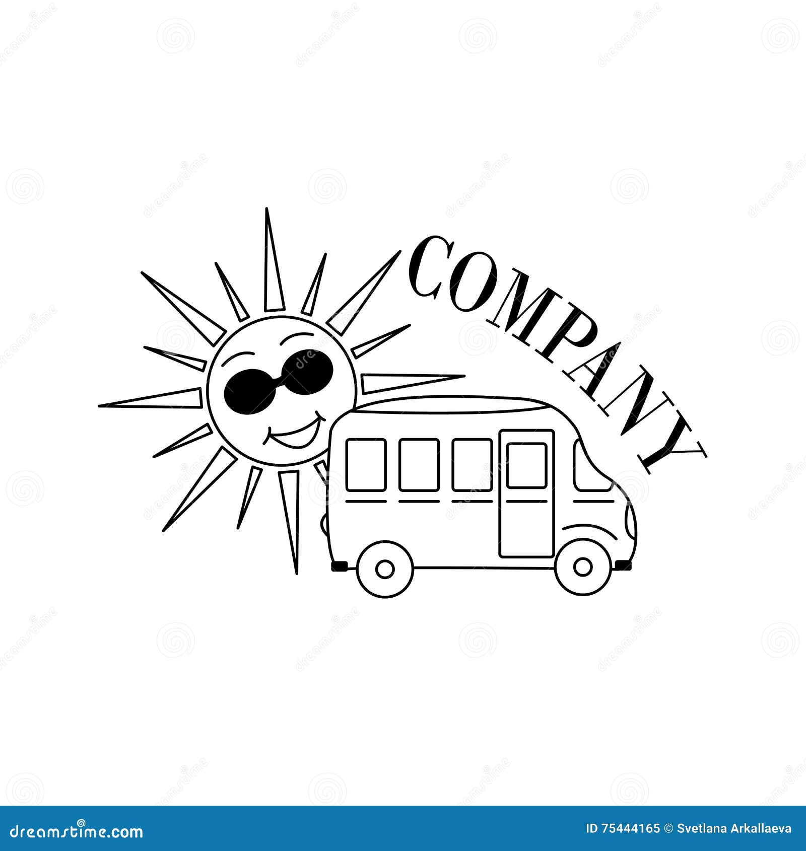 Excursion, Summer, Sea, Excursions Logo in EPS 10 Stock Illustration ...