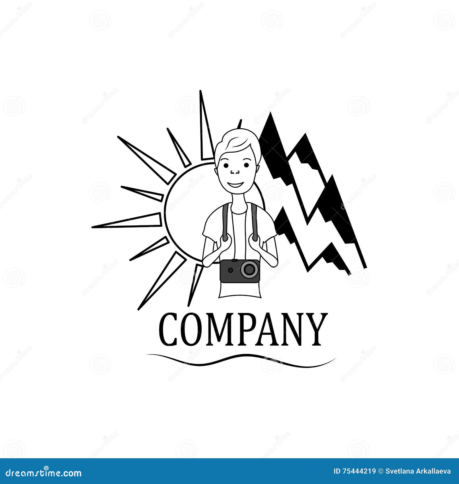 Excursion, Summer, Sea, Excursions Logo in EPS 10 Stock Illustration ...