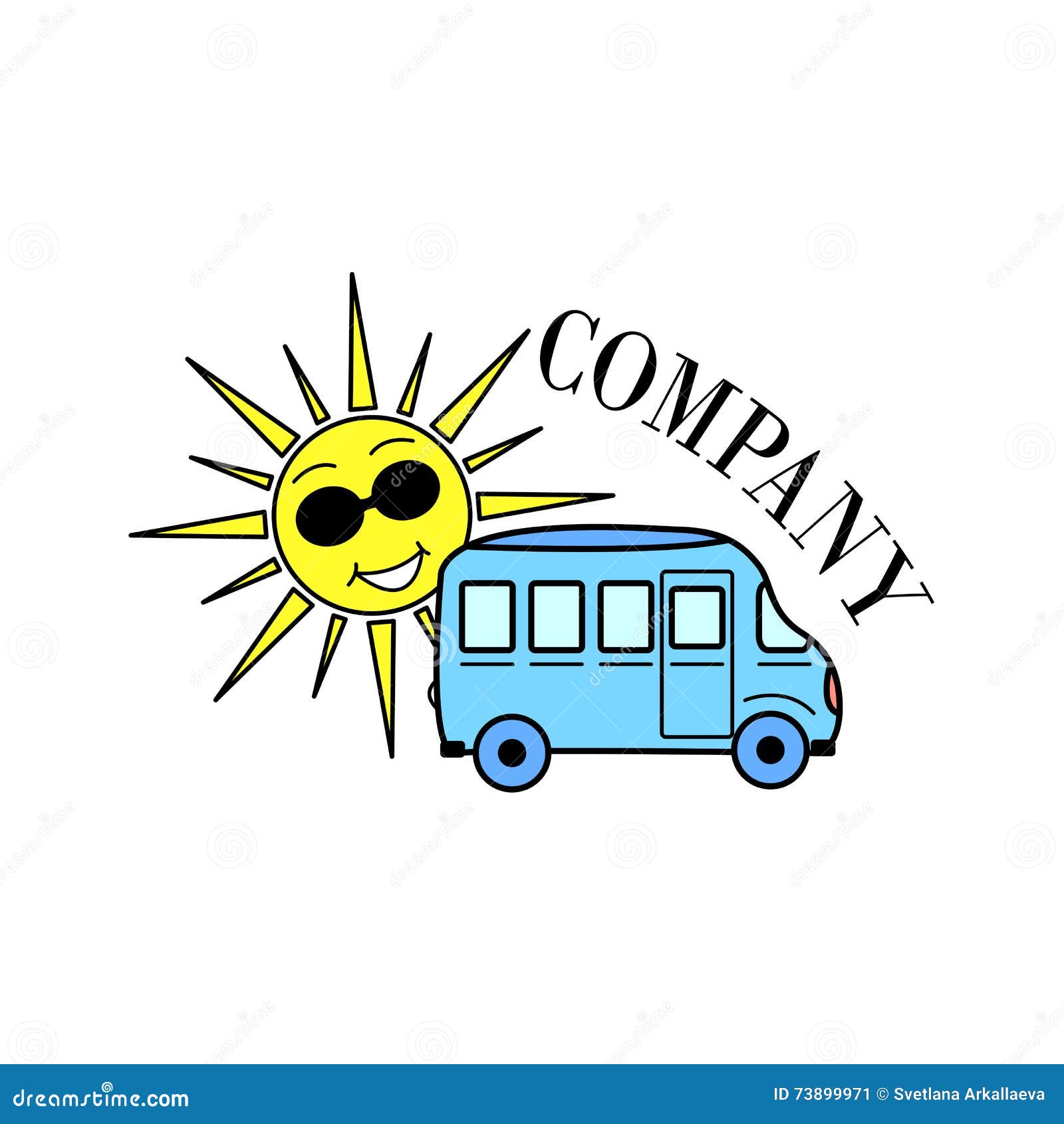 Excursion, Summer, Sea, Excursions Logo in Vector EPS 10 Stock Vector ...