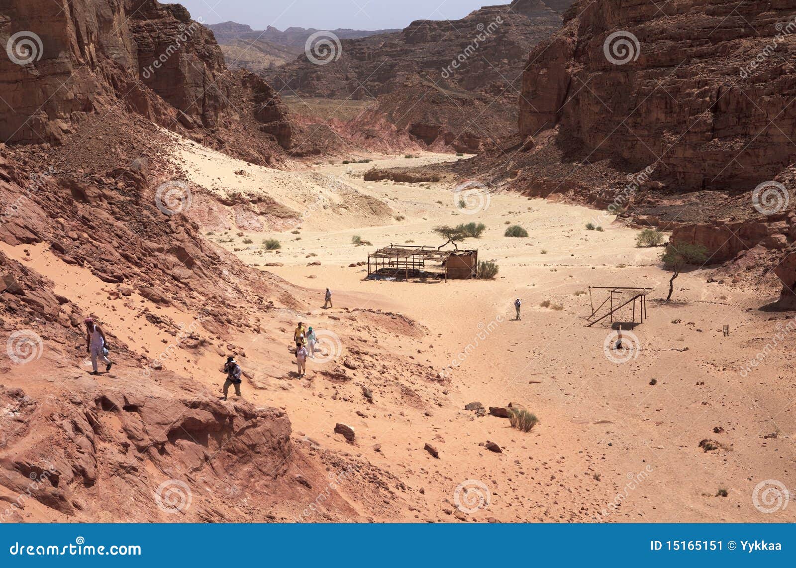 Excursion To the Colored Canyon. Stock Image - Image of heat, sinai ...