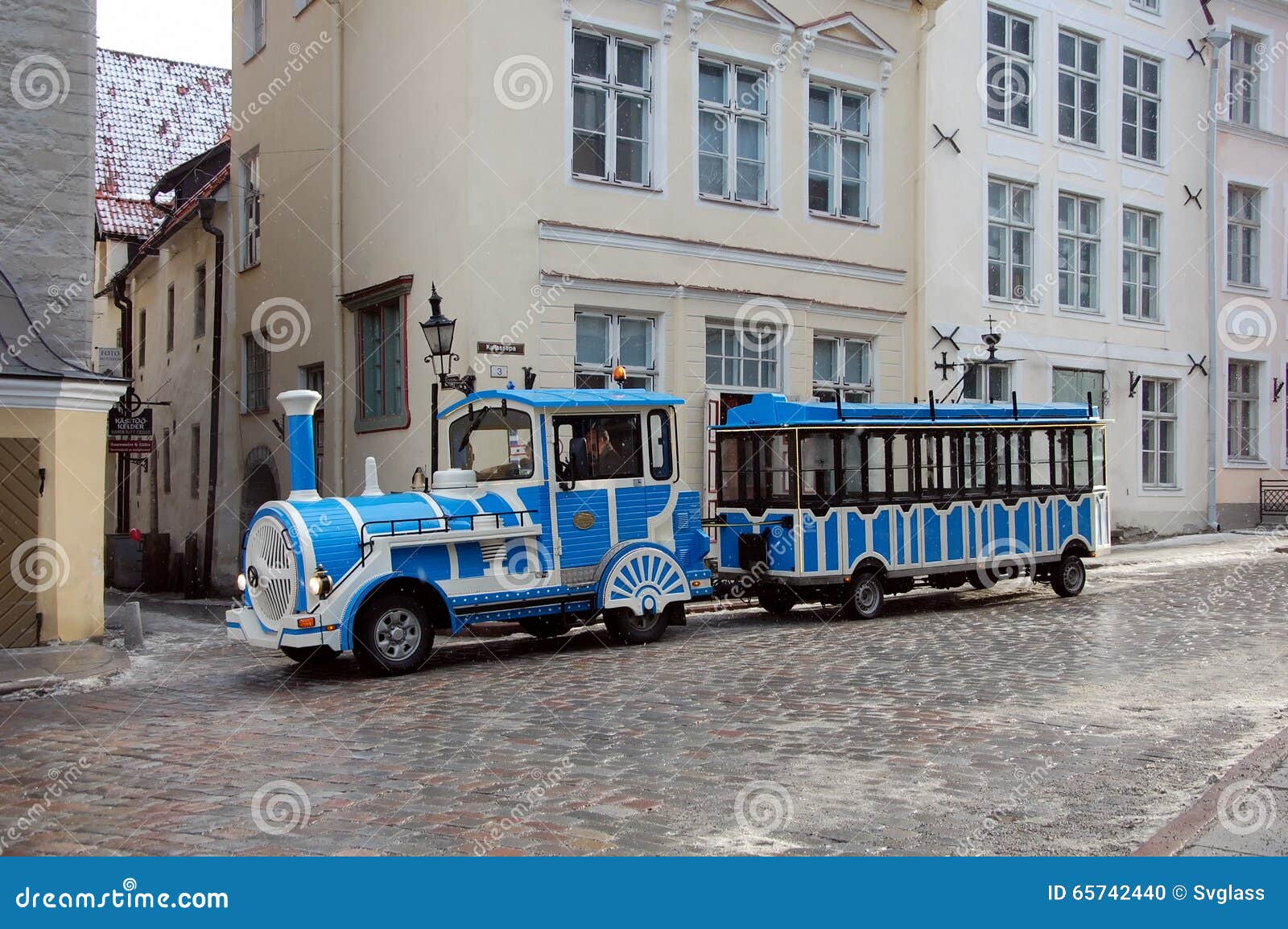 Excursion train in Tallinn editorial image. Image of city - 65742440