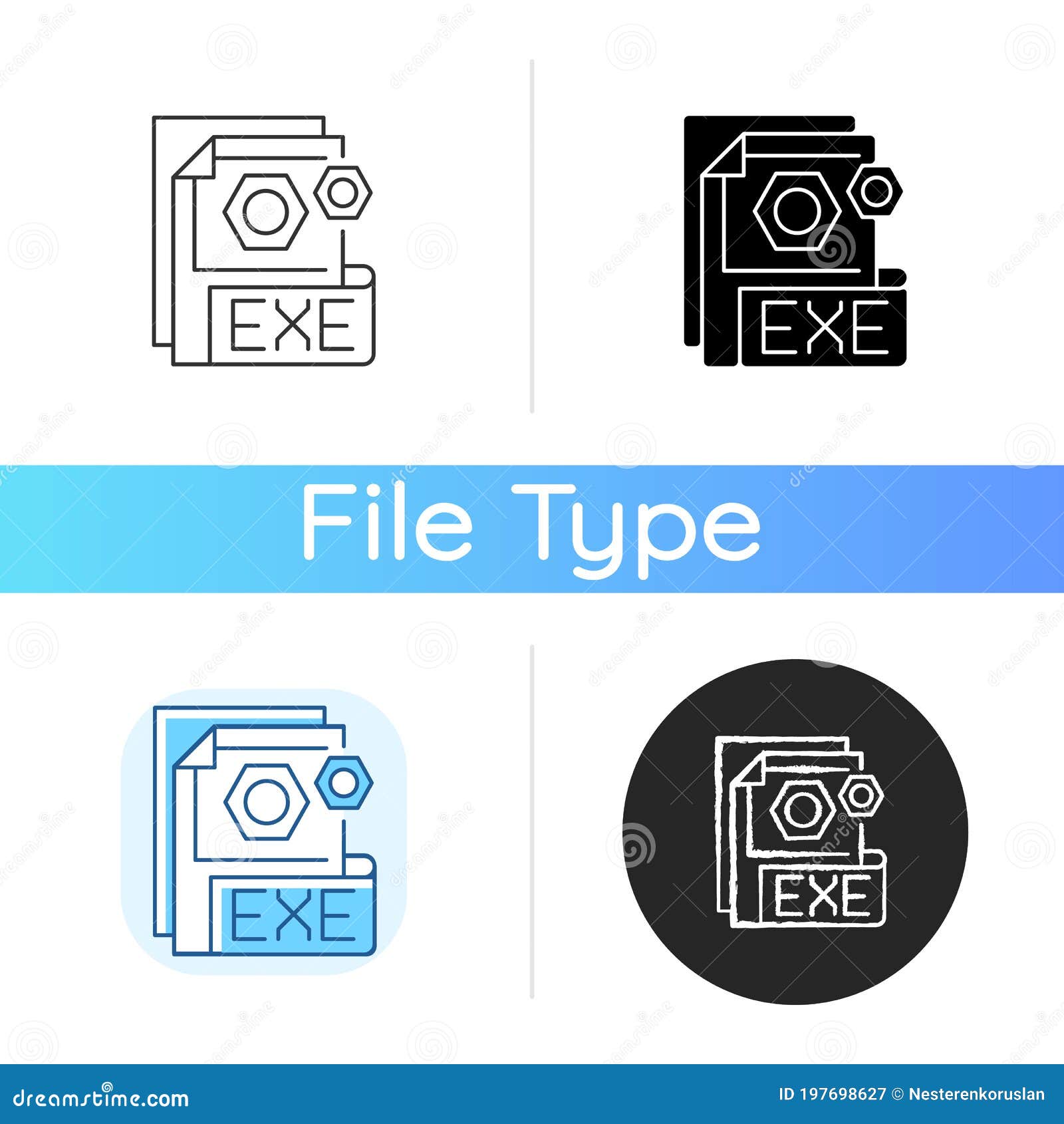 BW Icon - Executable File Format Vector Illustration | CartoonDealer ... BW Icon - Executable File Format Vector Illustration | CartoonDealer ...