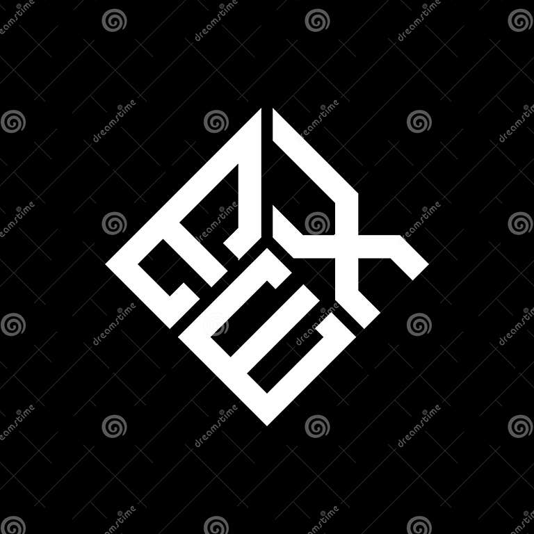 EXE Letter Logo Design on Black Background. EXE Creative Initials ...