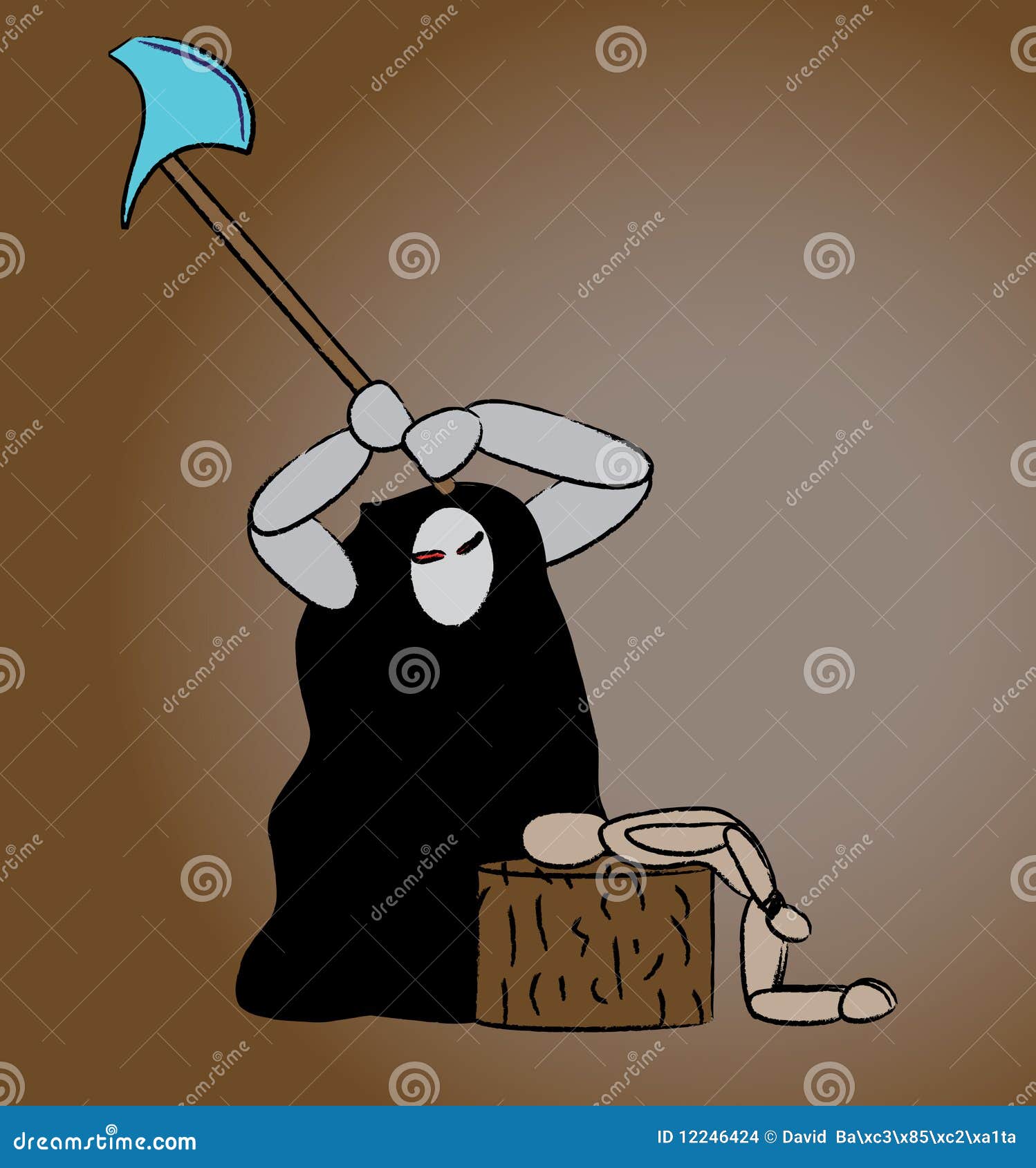 Execution Vector Illustration | CartoonDealer.com #12246424