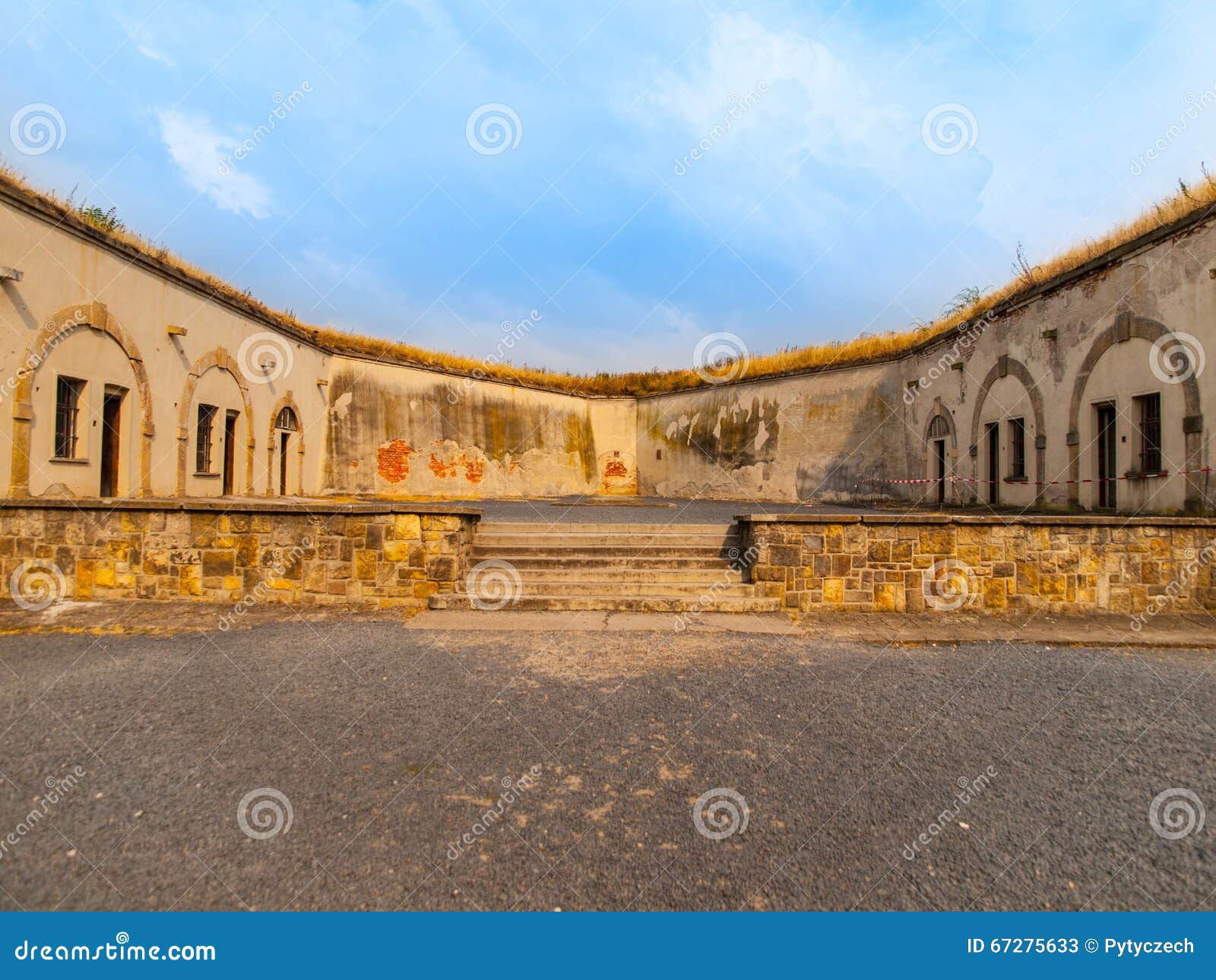 Execution Ground in Terezin Fortress Stock Image - Image of sunny, step ...