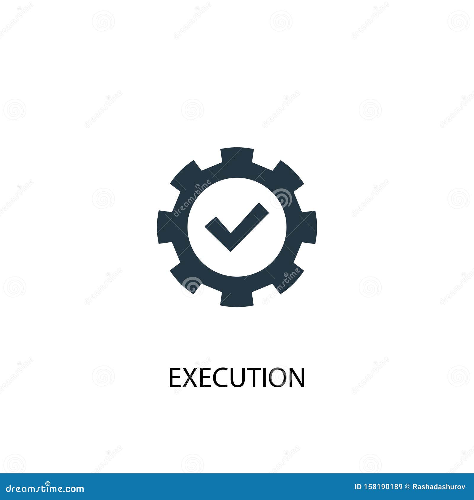 Execution Icon, Color, Line, Outline Vector Sign, Linear Style ...