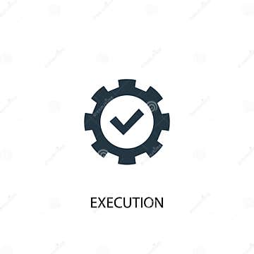 Execution Icon. Simple Element Stock Vector - Illustration of object ...