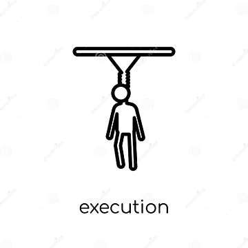 Execution Icon. Trendy Modern Flat Linear Vector Execution Icon Stock ...